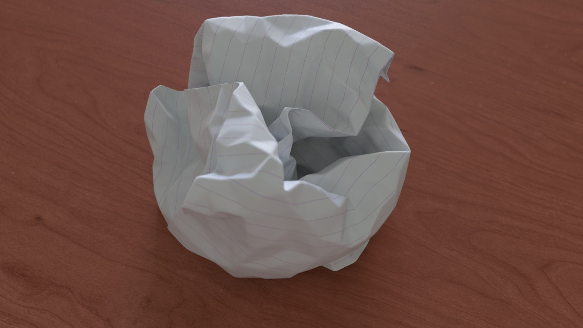 Crumpled Paper 3d Model