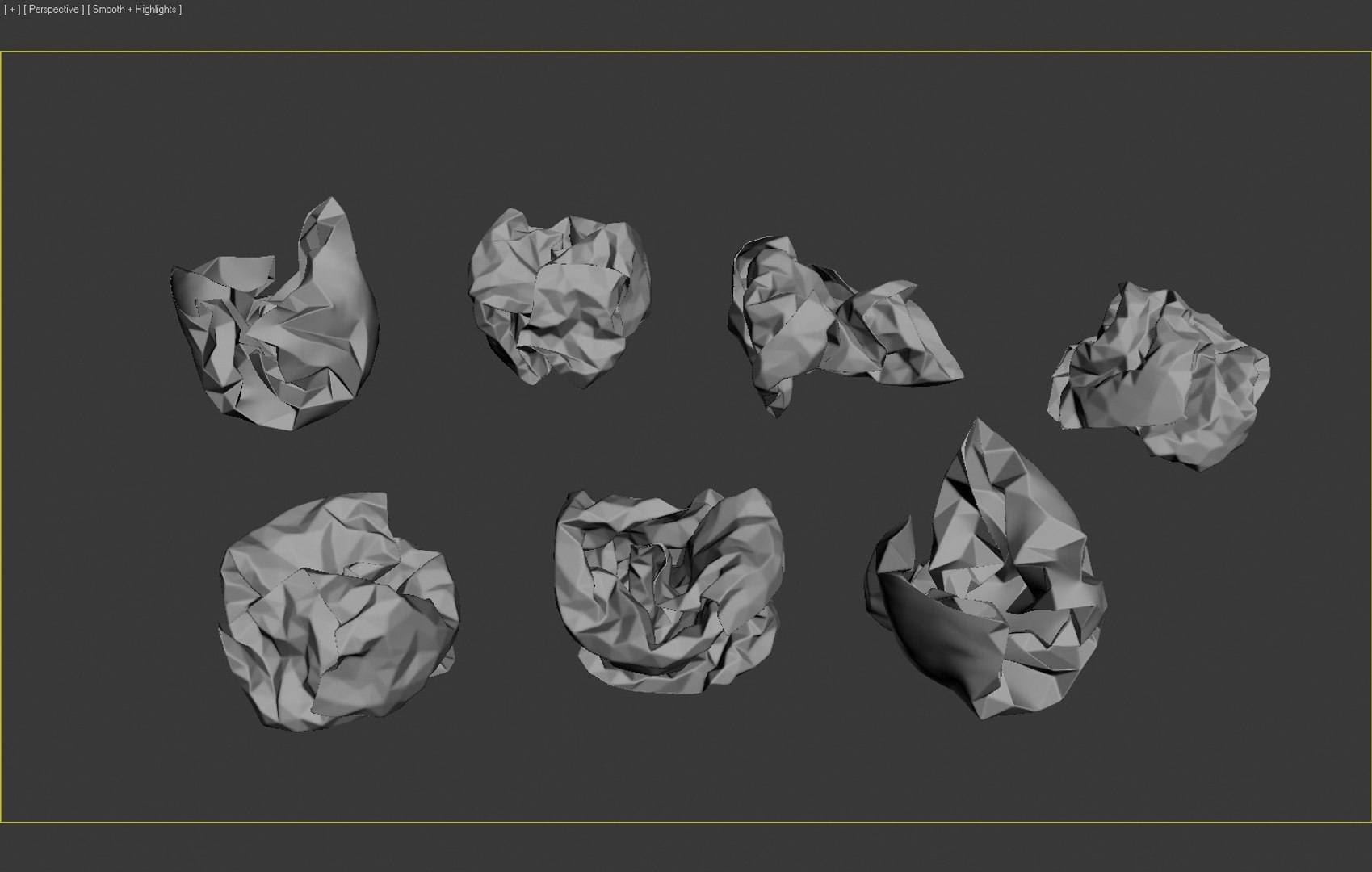Crumpled Paper 3d Model