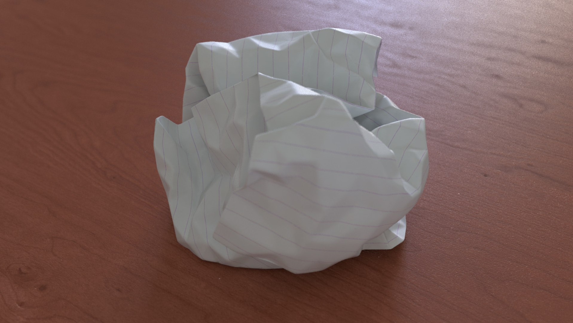 Crumpled Paper 3d Model