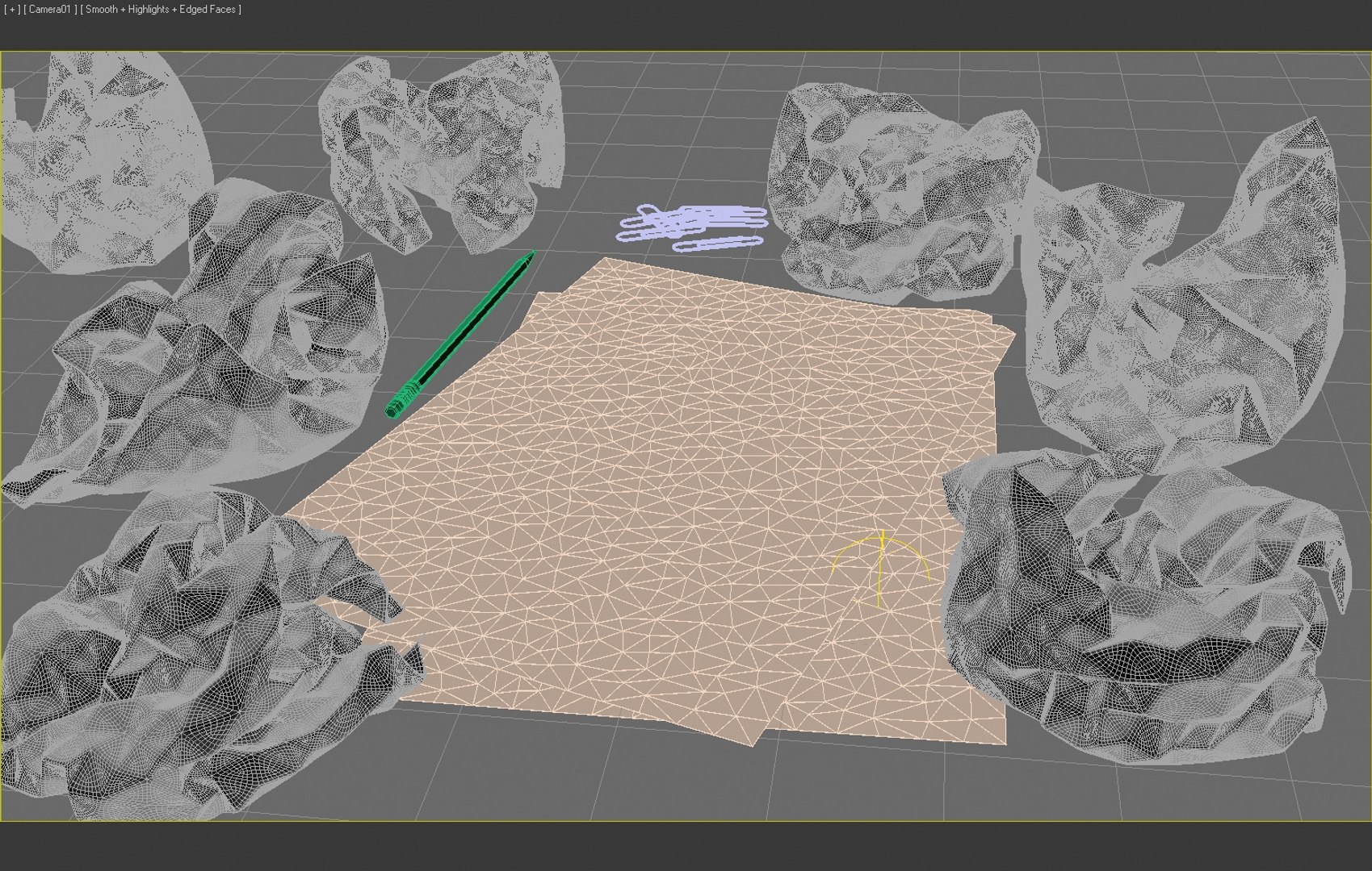 Crumpled Paper 3d Model