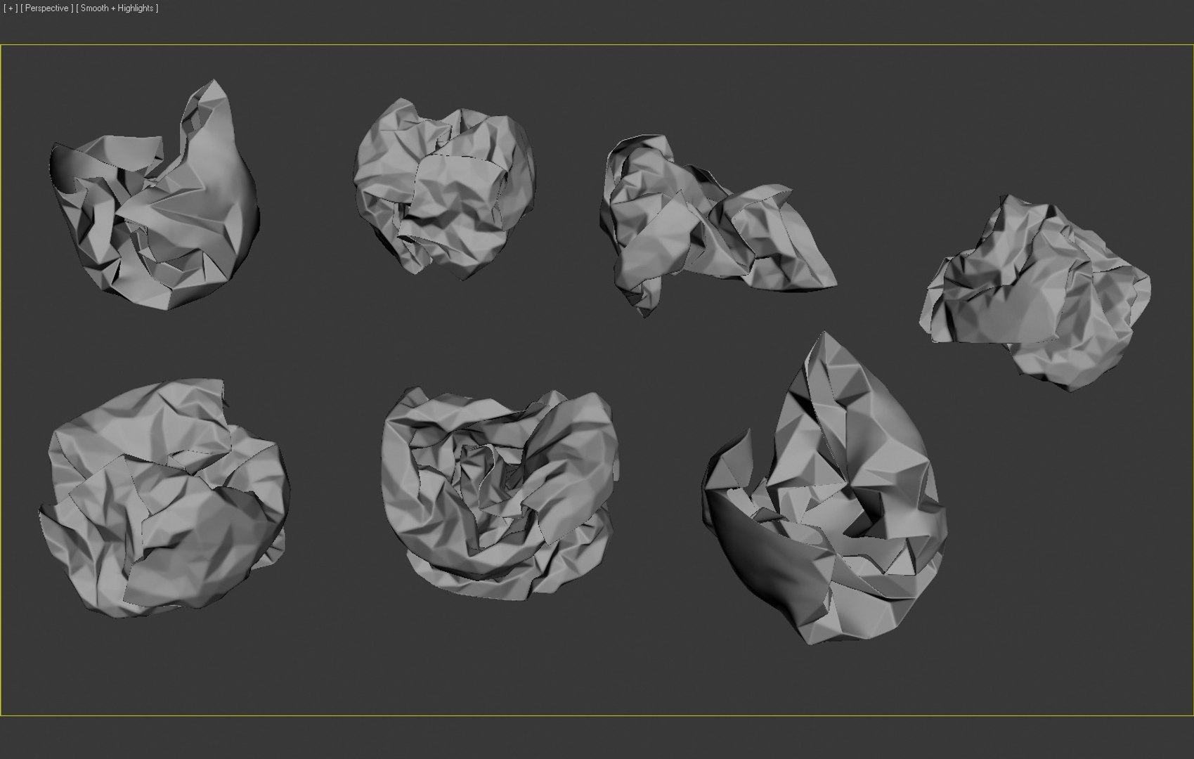 Crumpled Paper 3d Model