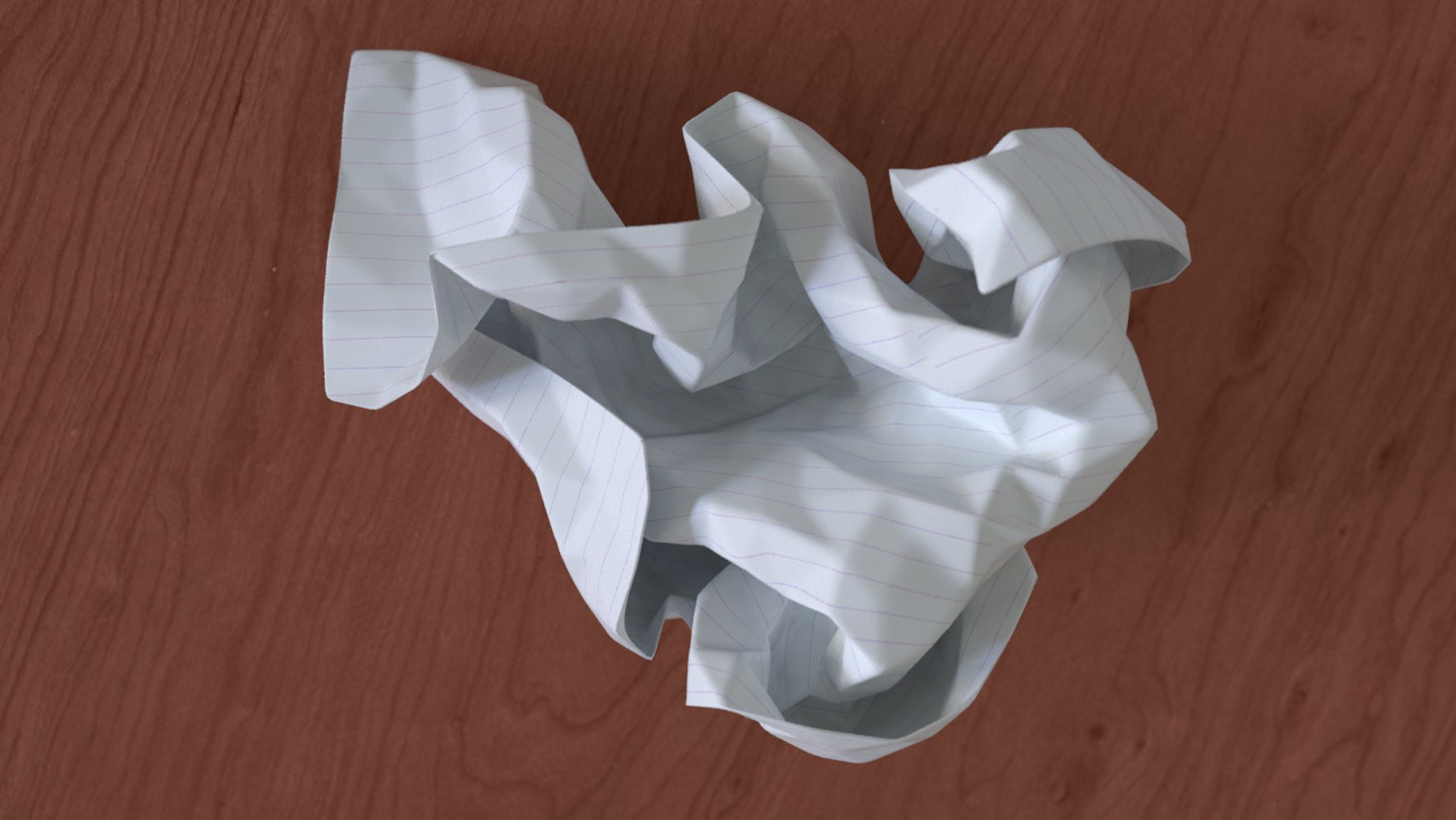 Crumpled Paper 3d Model