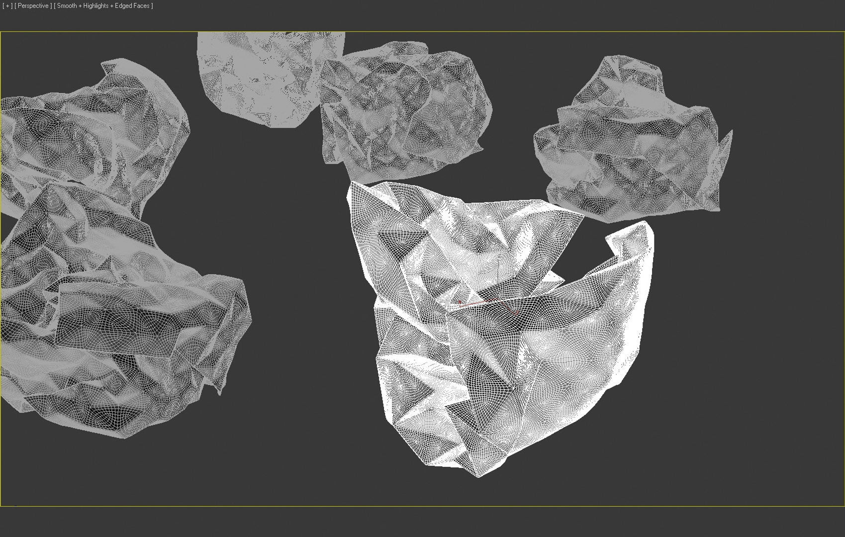 crumpled paper 3d model