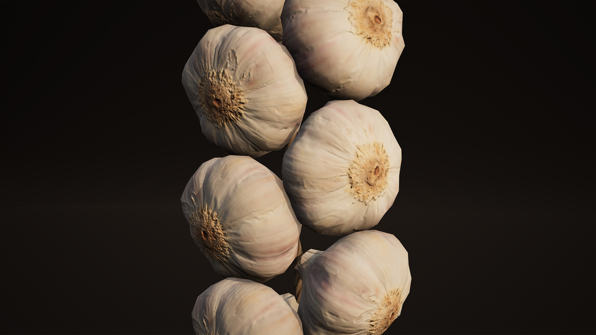3D garlic food vegetable model - TurboSquid 1686330