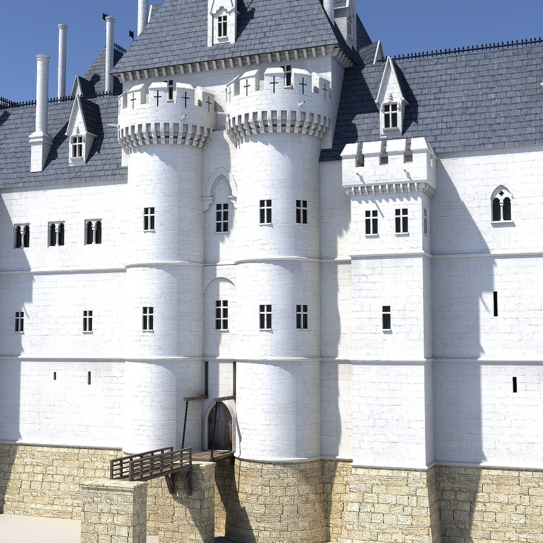 Medieval Louvre 3d Model