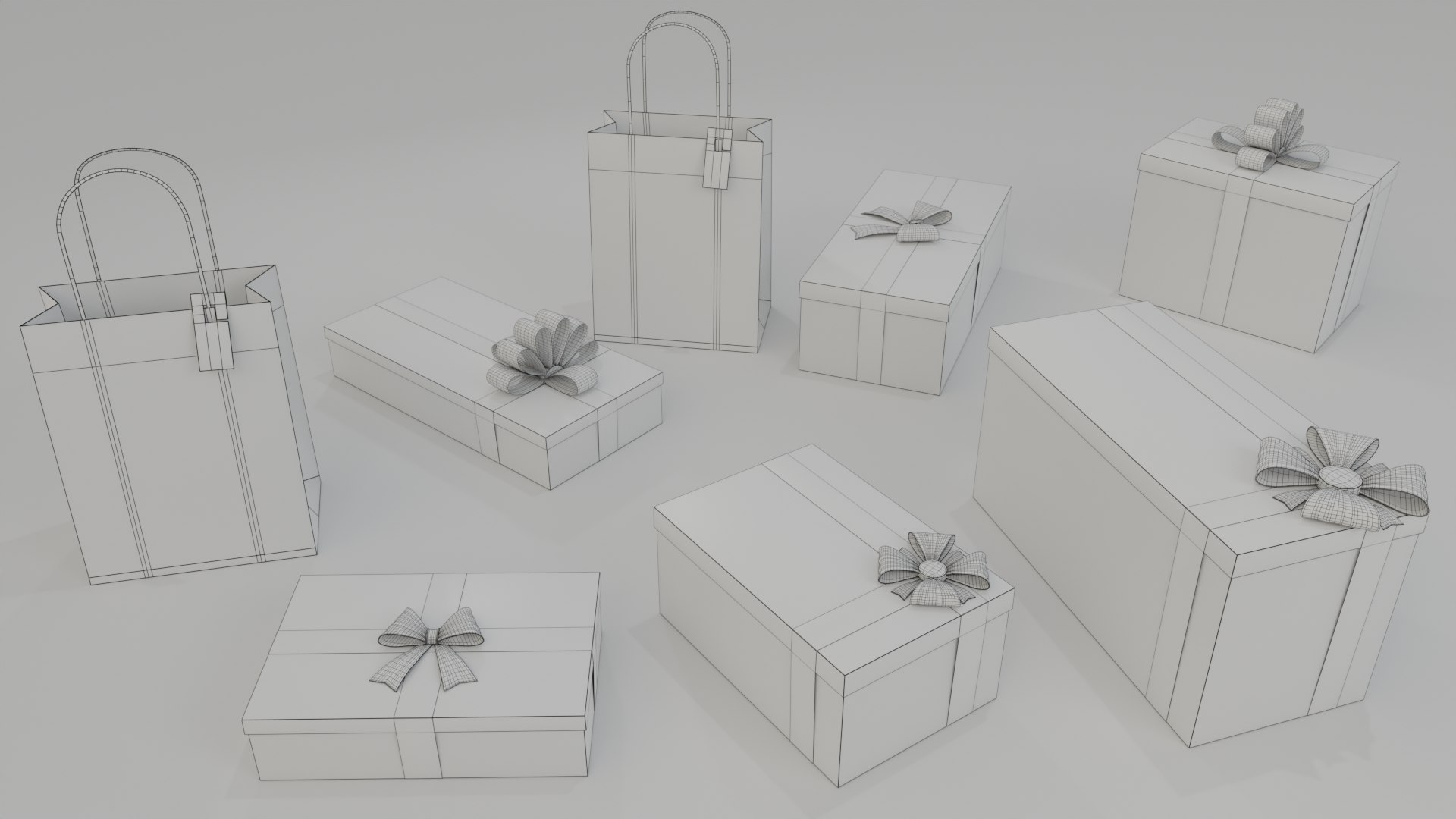 3D model Gift Boxes Pack - TurboSquid 2001190
