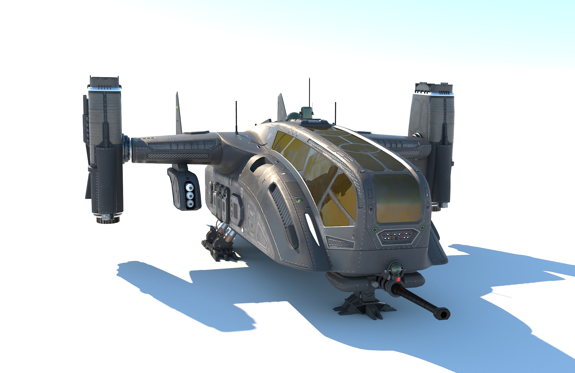 Dropship spaceship model - TurboSquid 1666113