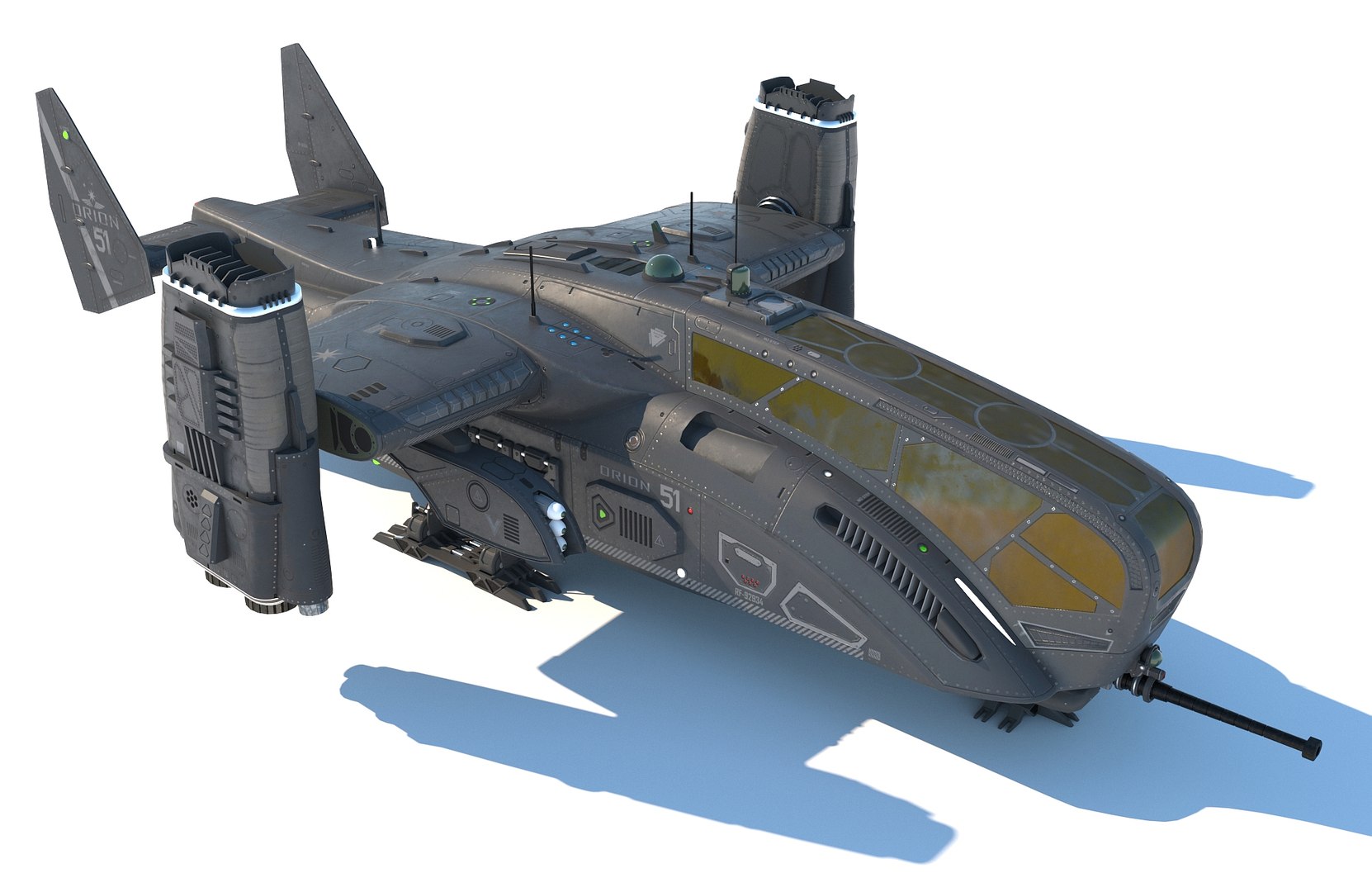 Dropship spaceship model - TurboSquid 1666113