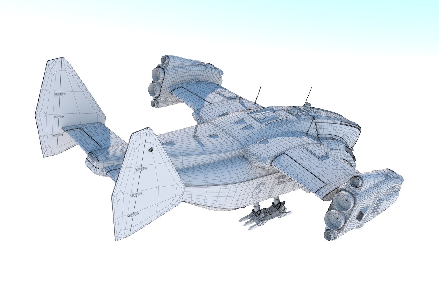 Dropship Spaceship Model - TurboSquid 1666113