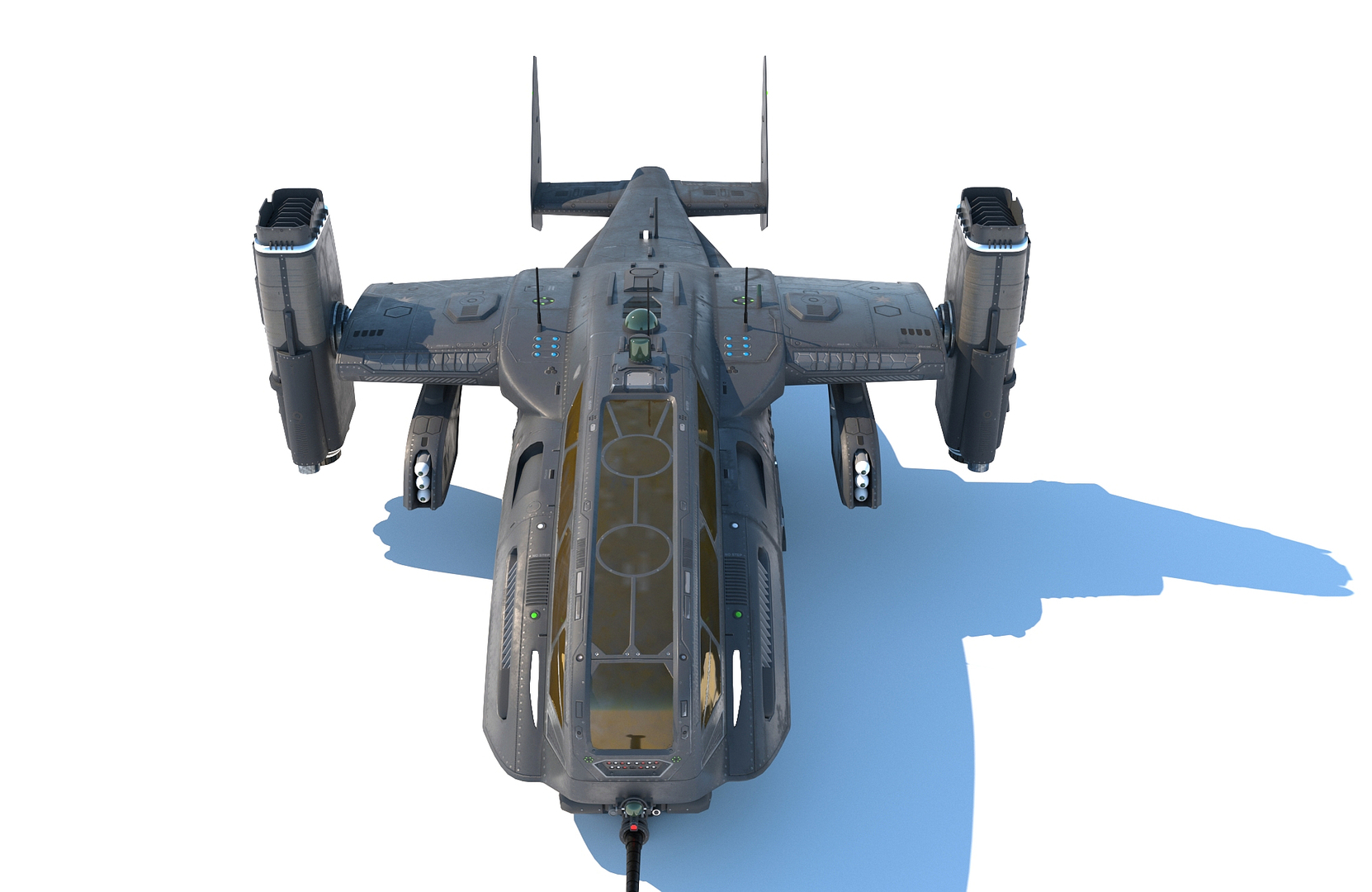 Dropship spaceship model - TurboSquid 1666113