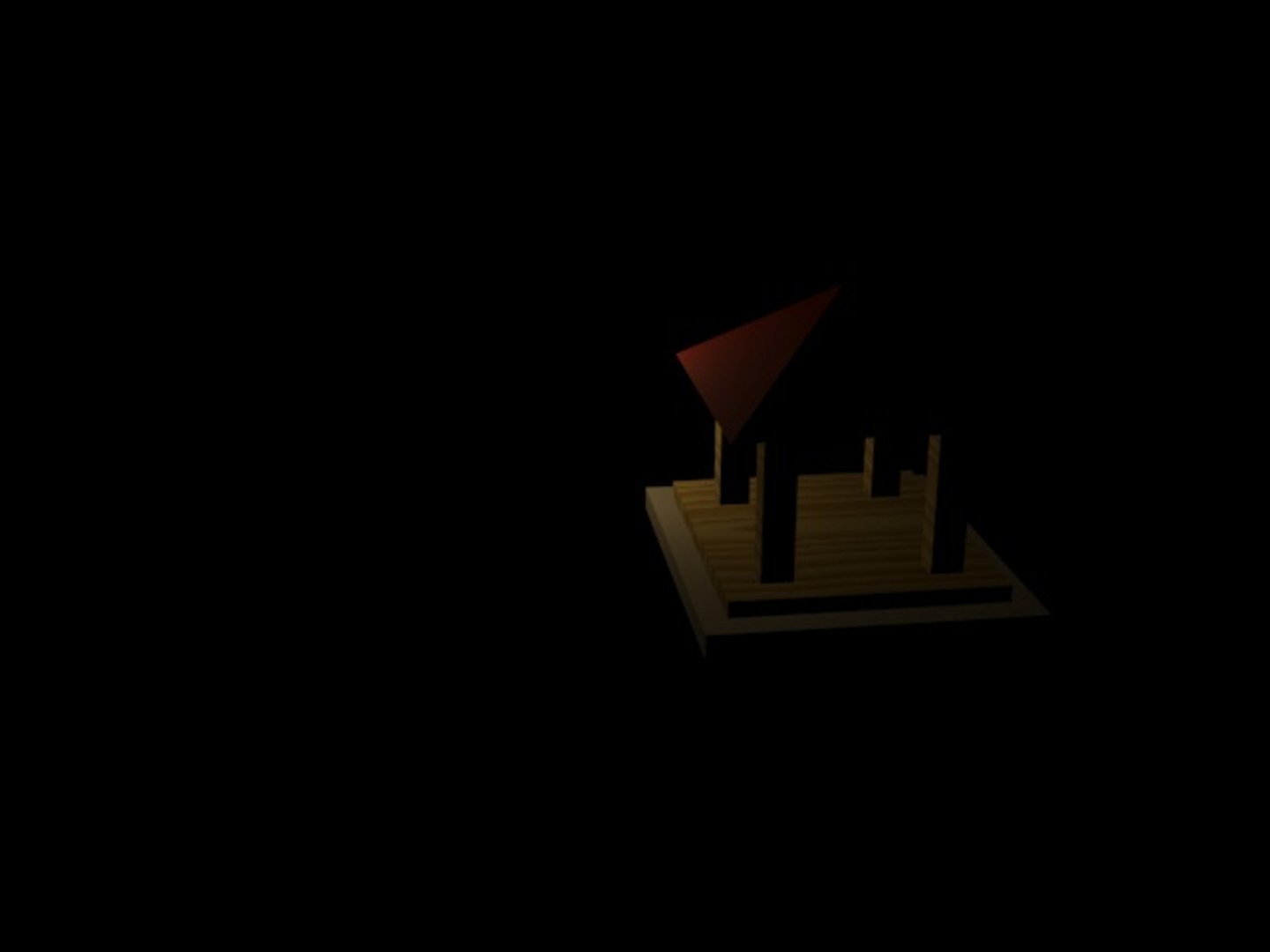 3d Simple Temple Model