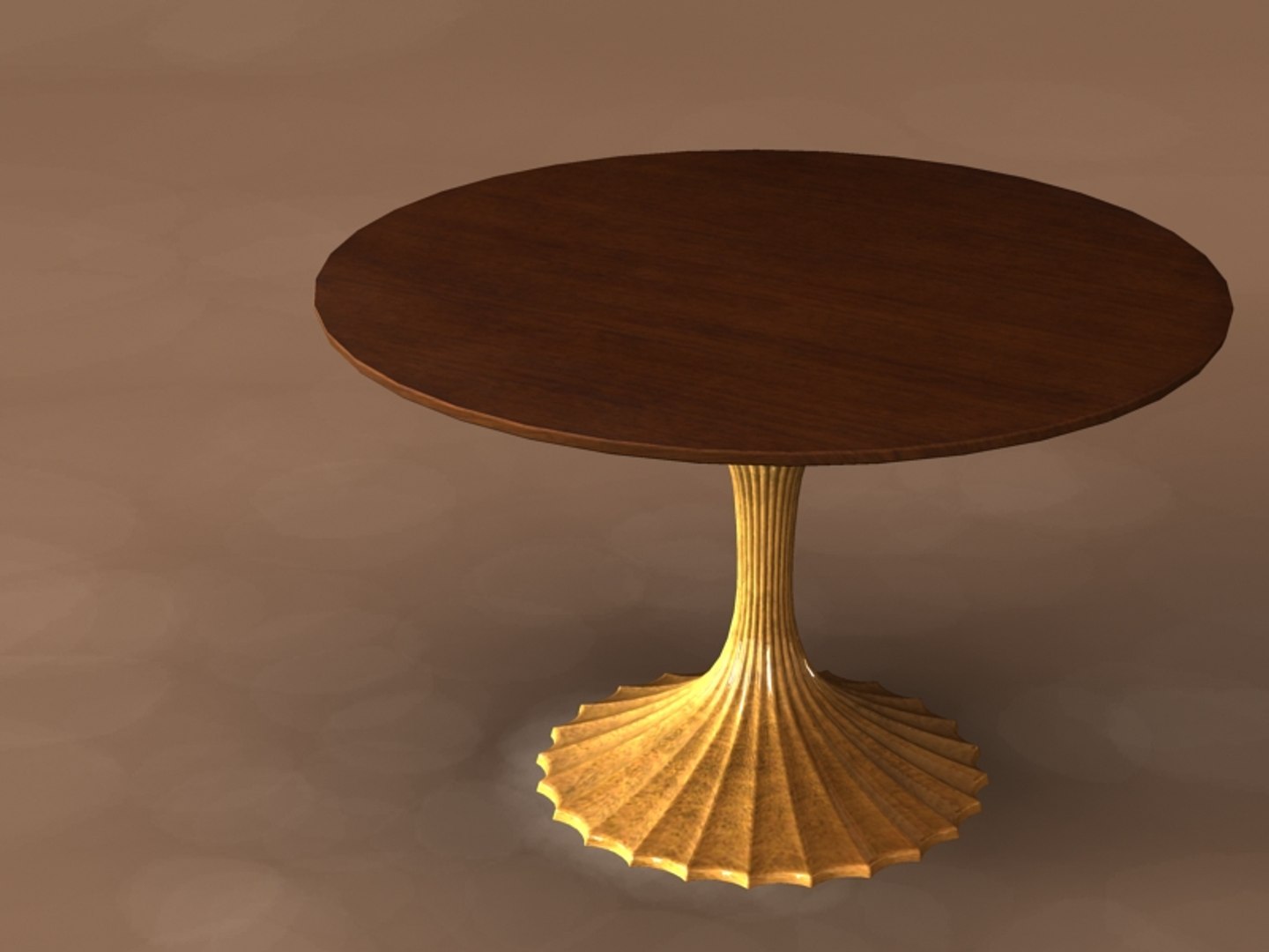 Flute Dining Table 3d 3ds