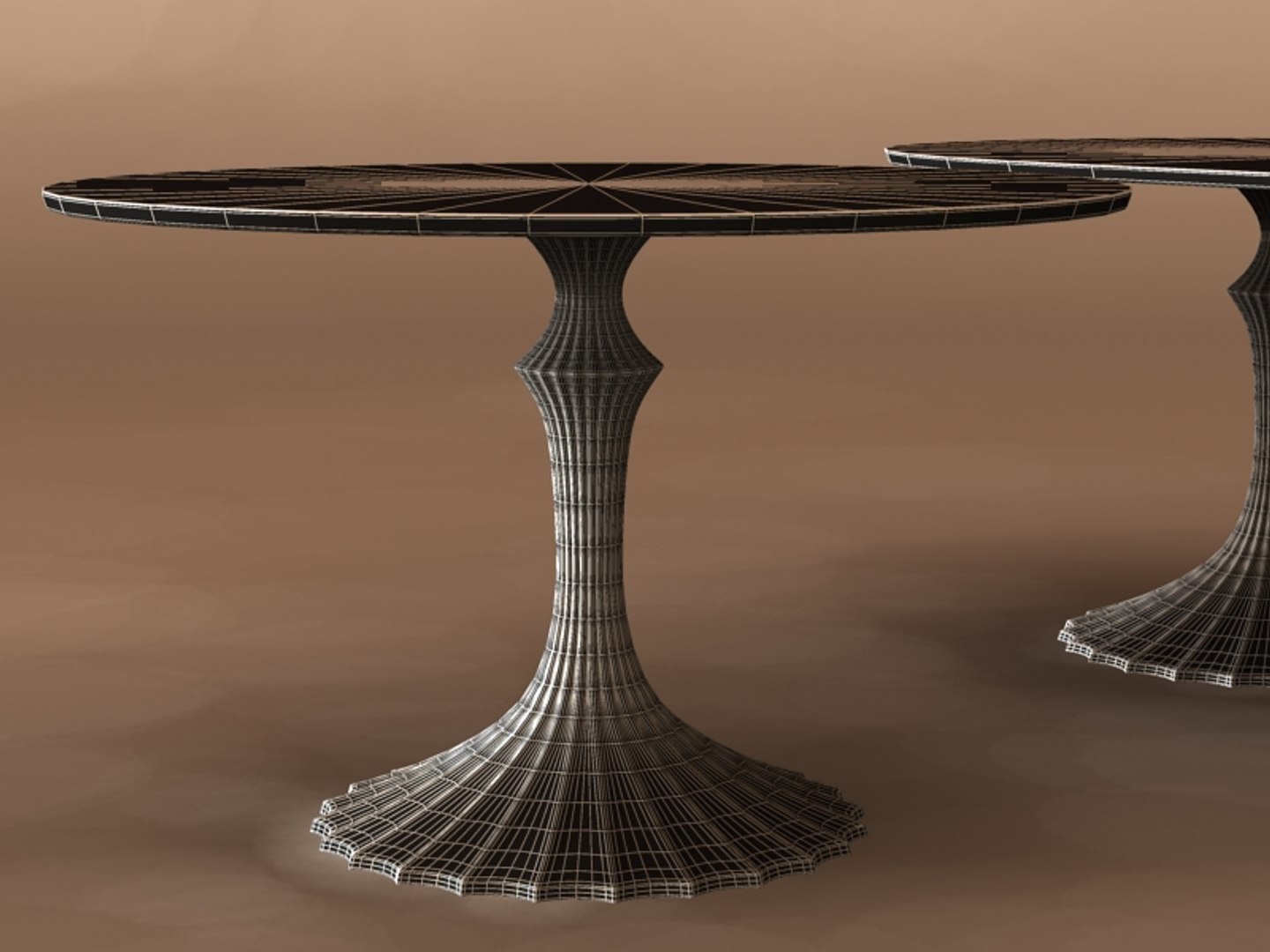 Flute Dining Table 3d 3ds