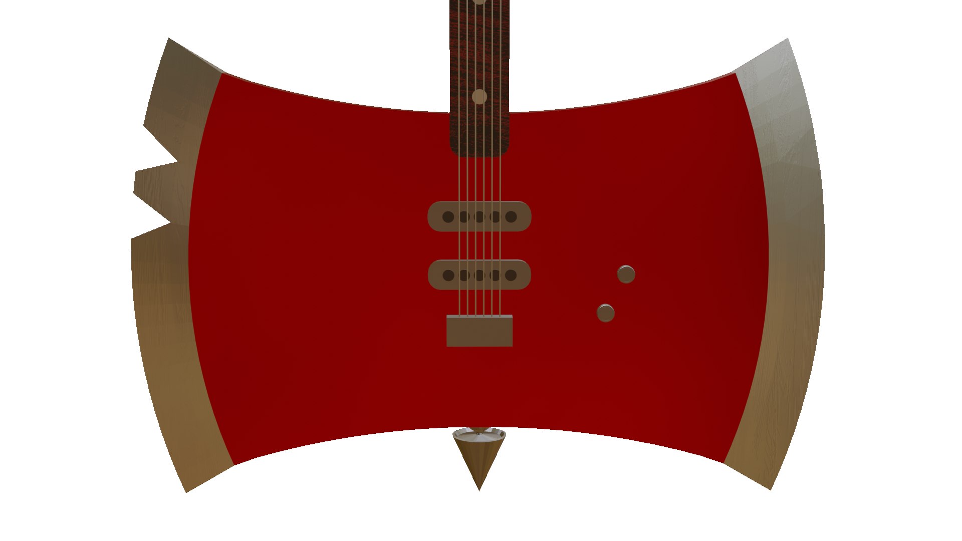 Marceline Bass Axe With Guitar Model - TurboSquid 1722468