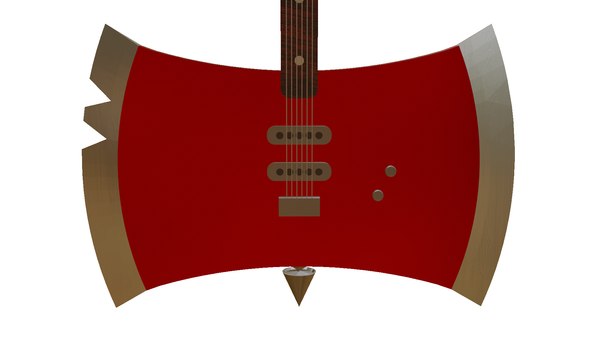 Marceline Bass Axe with Guitar model - TurboSquid 1722468