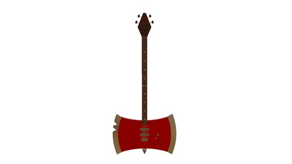 Marceline Bass Axe with Guitar model - TurboSquid 1722468