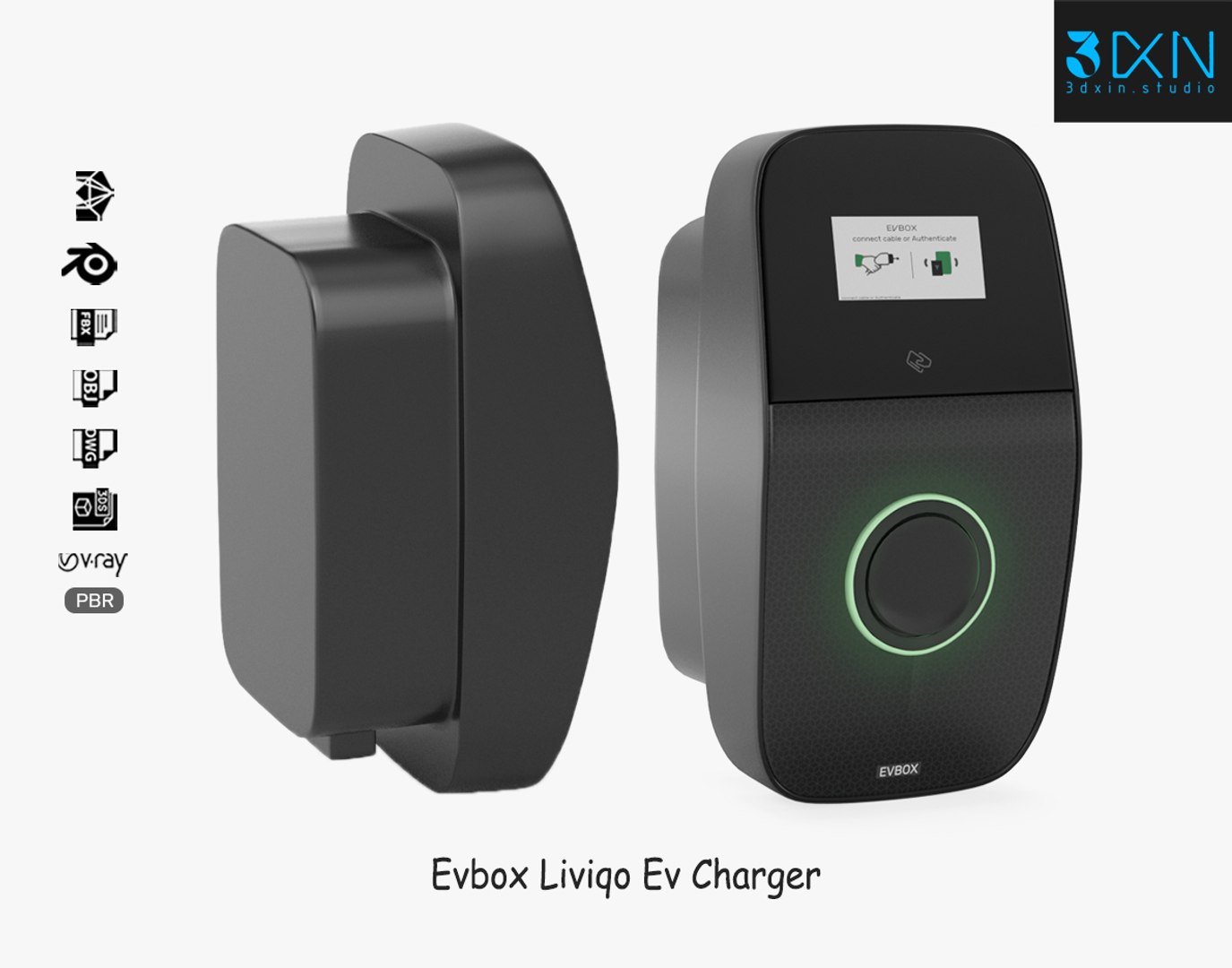 3D Evbox Liviqo Ev Charger - TurboSquid 2168011