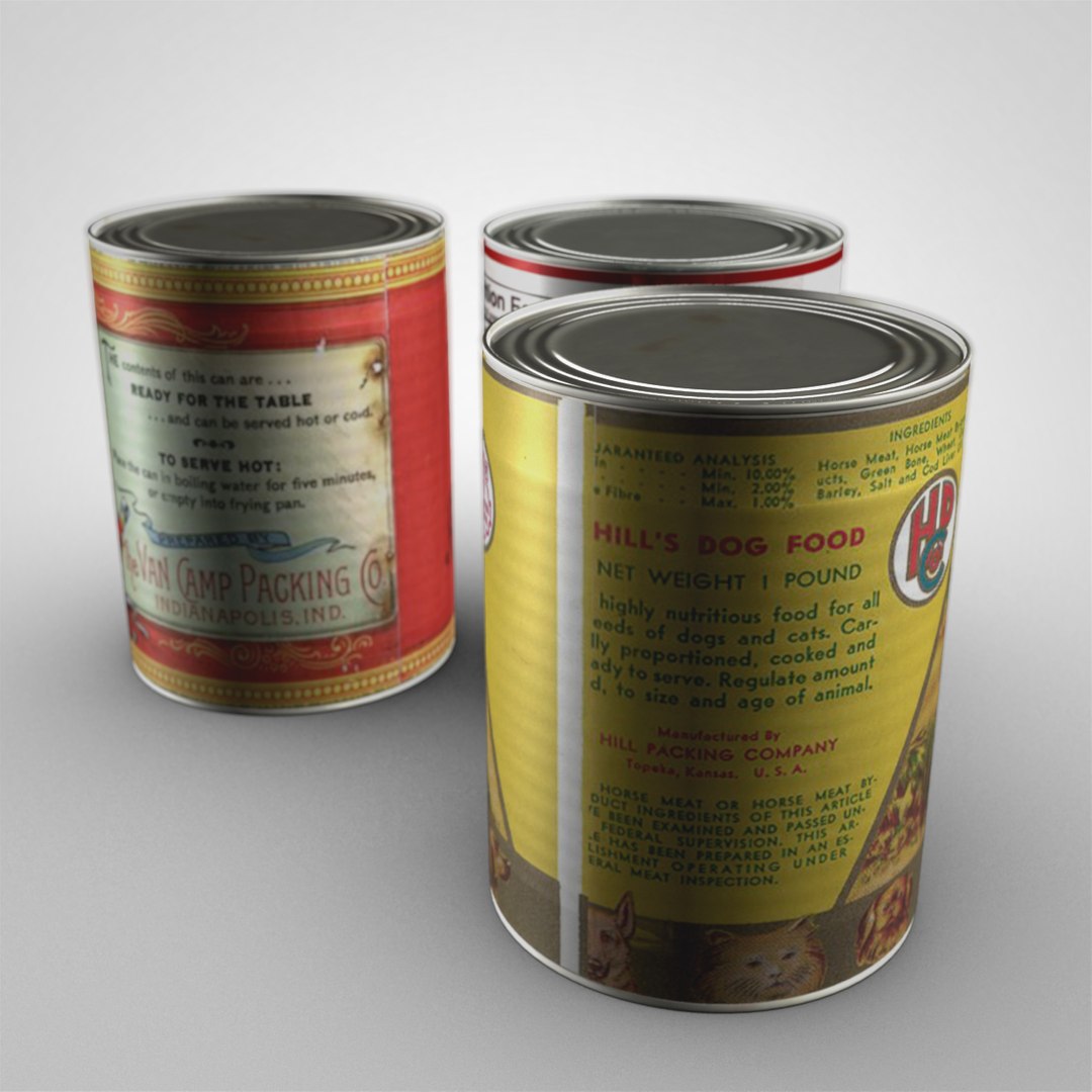 food assorted labels 3d model