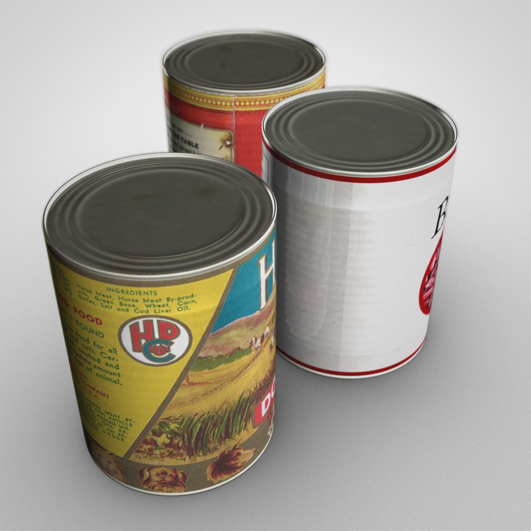 food assorted labels 3d model