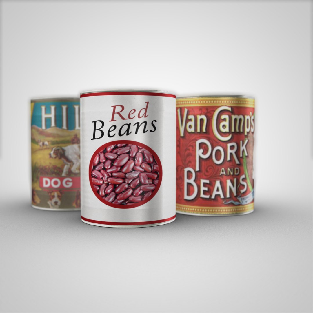 food assorted labels 3d model