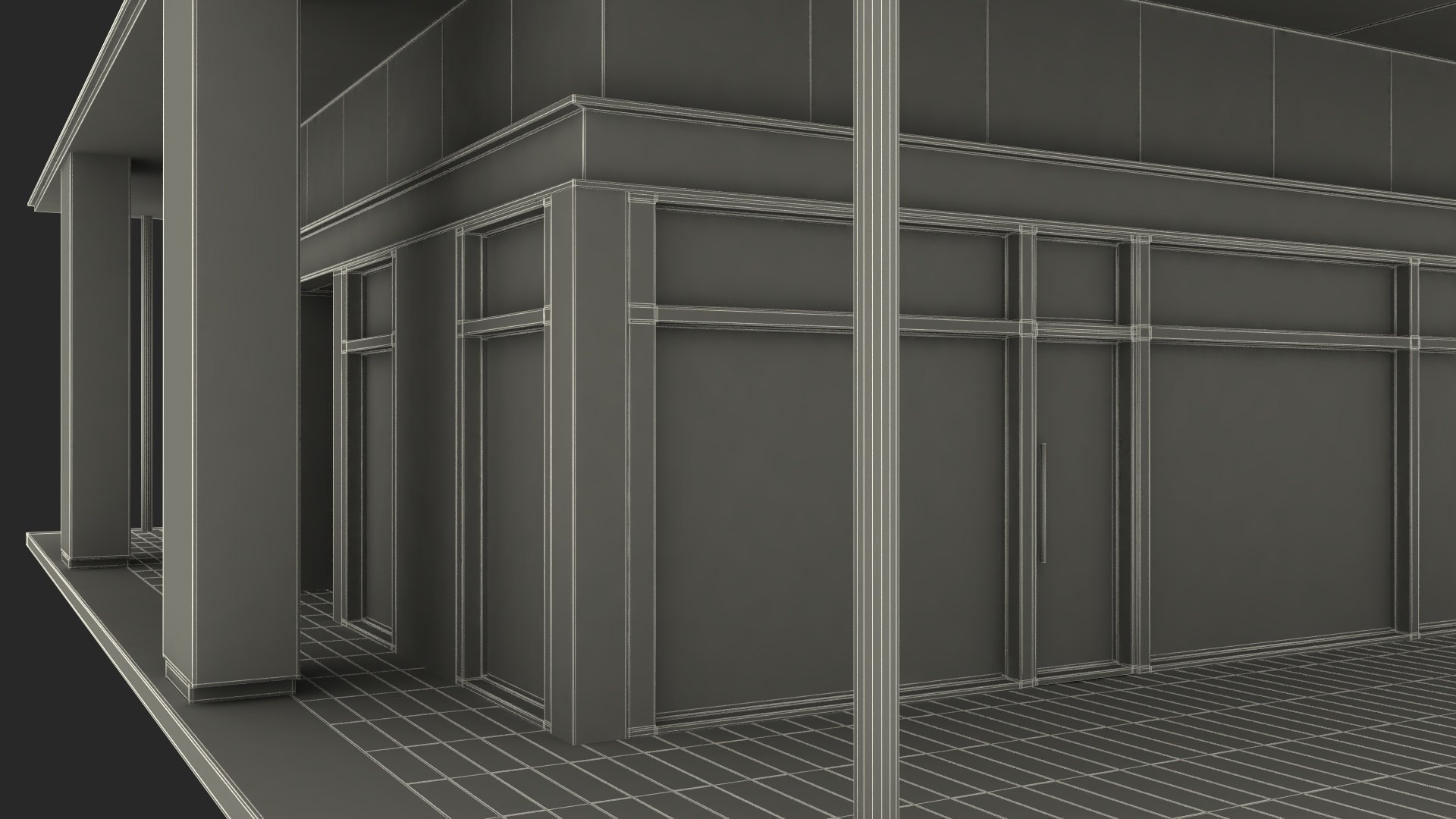 Designer House with Panoramic Windows 3D model - TurboSquid 2020764