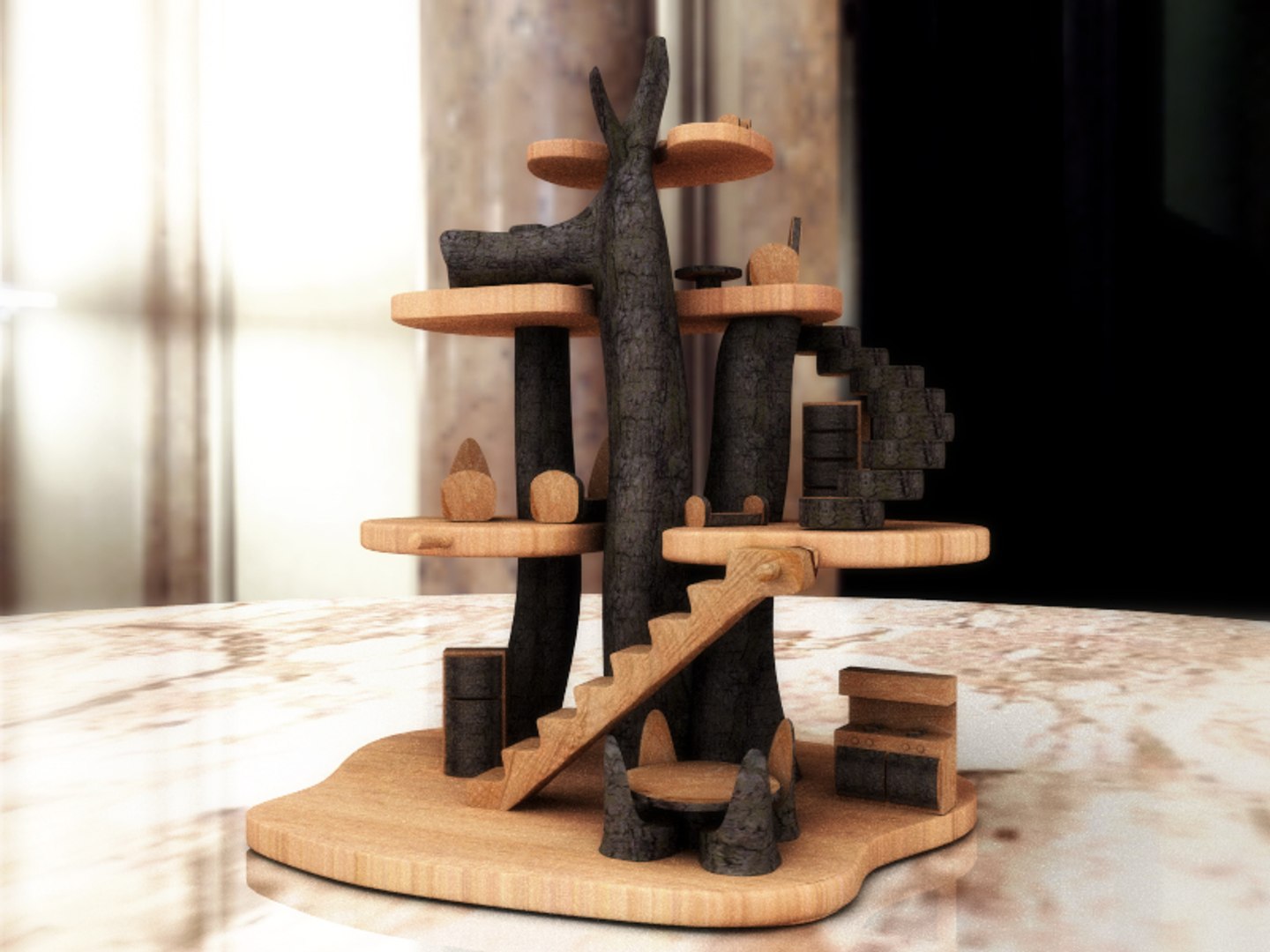 Treehouse Art 3d Lwo