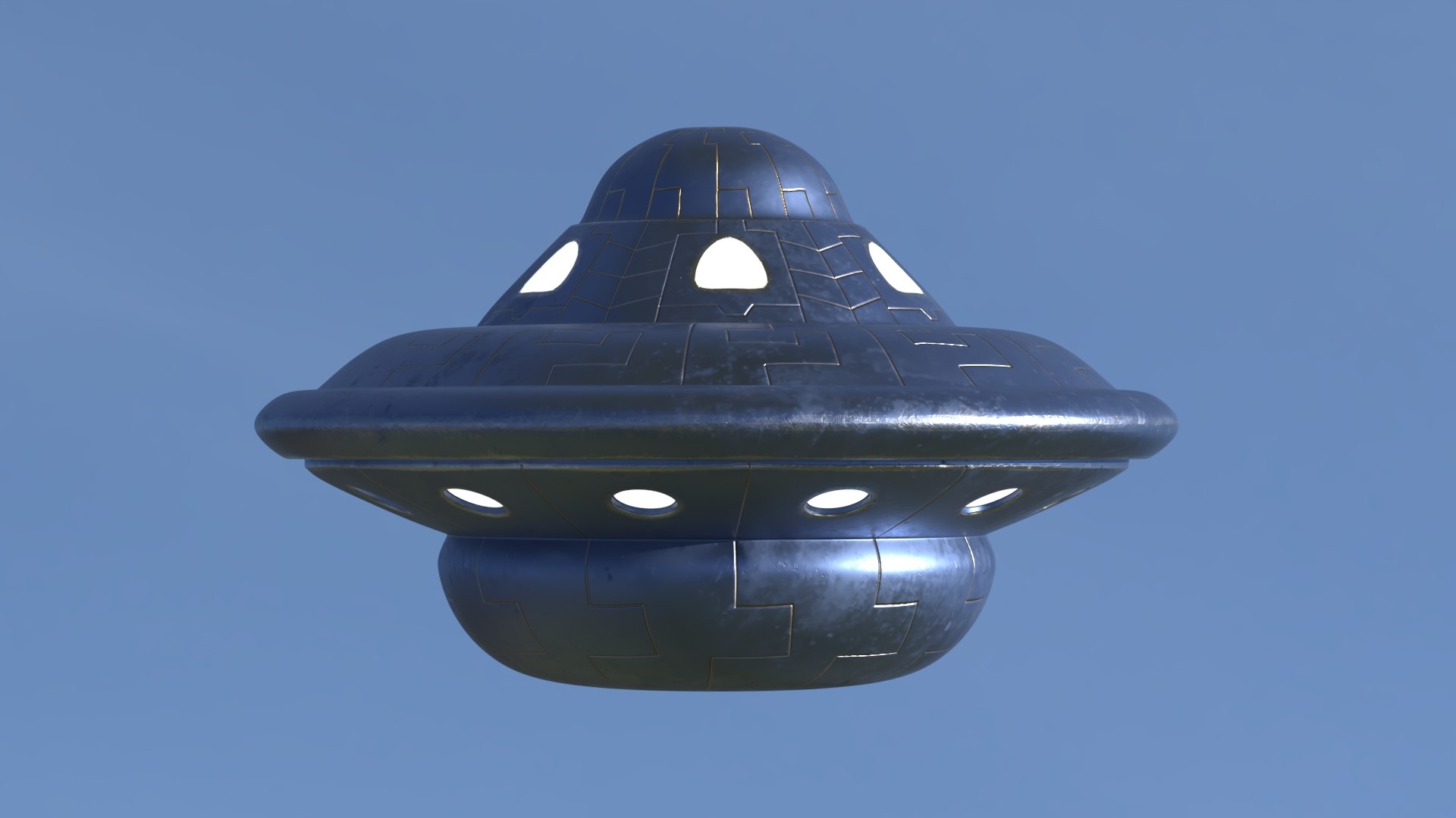 Science Fiction Alien Spaceship Pbr Model - TurboSquid 1934828
