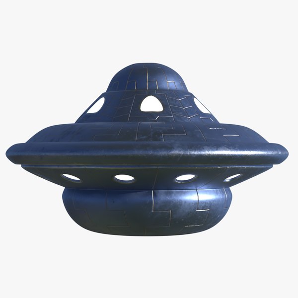 Nave espacial alienígena de ficção científica pbr Modelo 3D ...