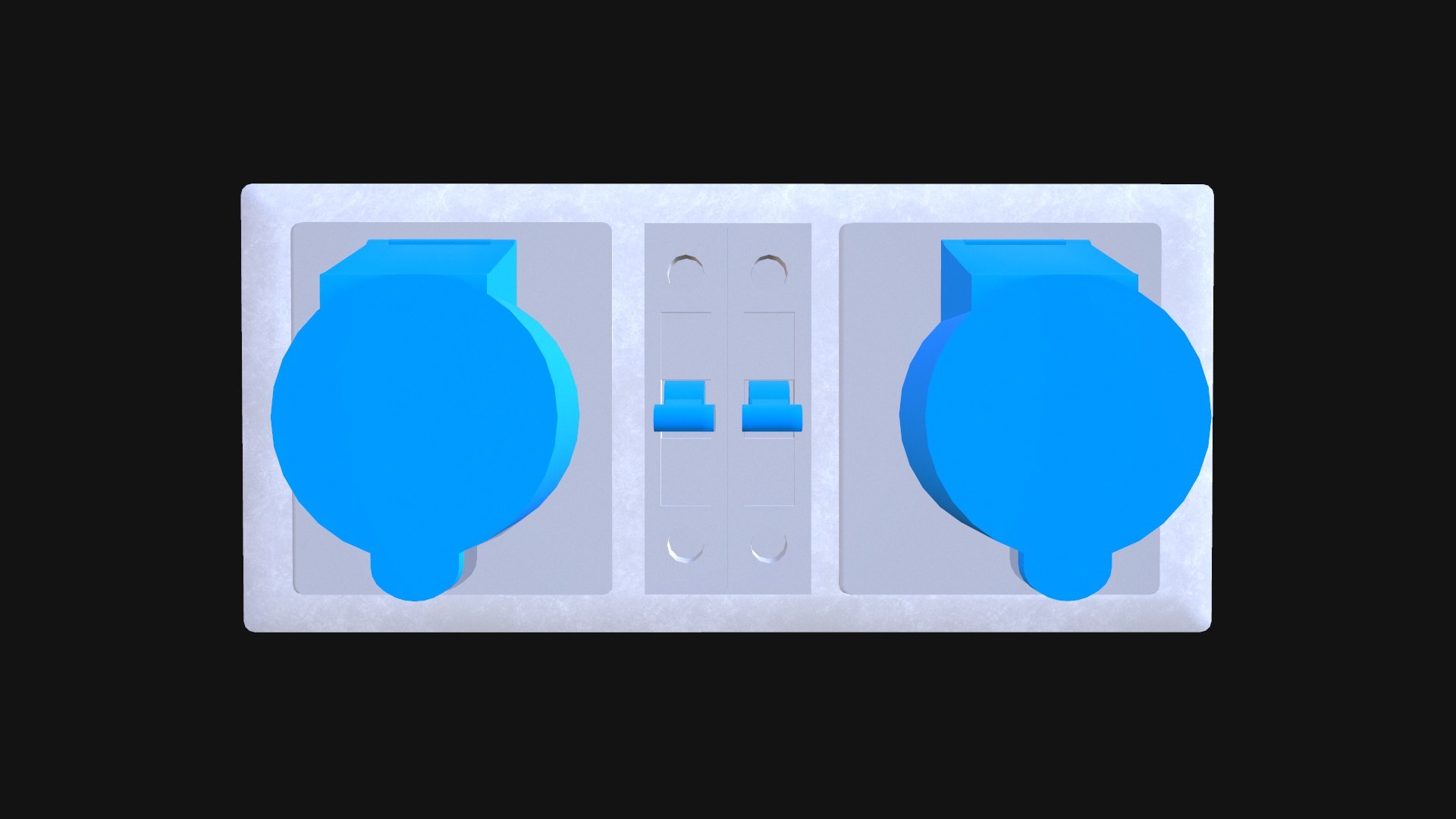 3D Wall Power Outlet Box Model - TurboSquid 2317805