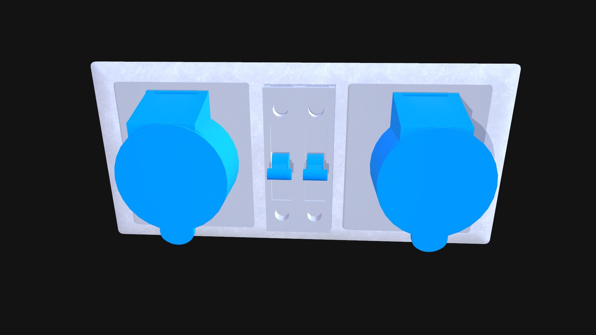 3D Wall Power Outlet Box Model - TurboSquid 2317805