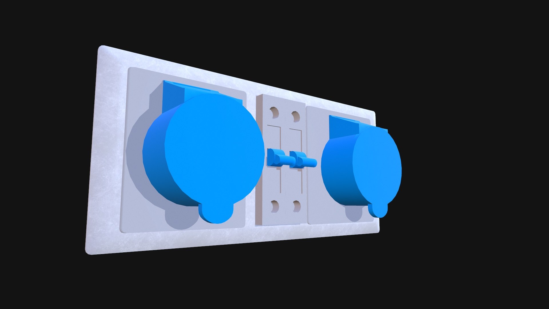 3D Wall Power Outlet Box Model - TurboSquid 2317805