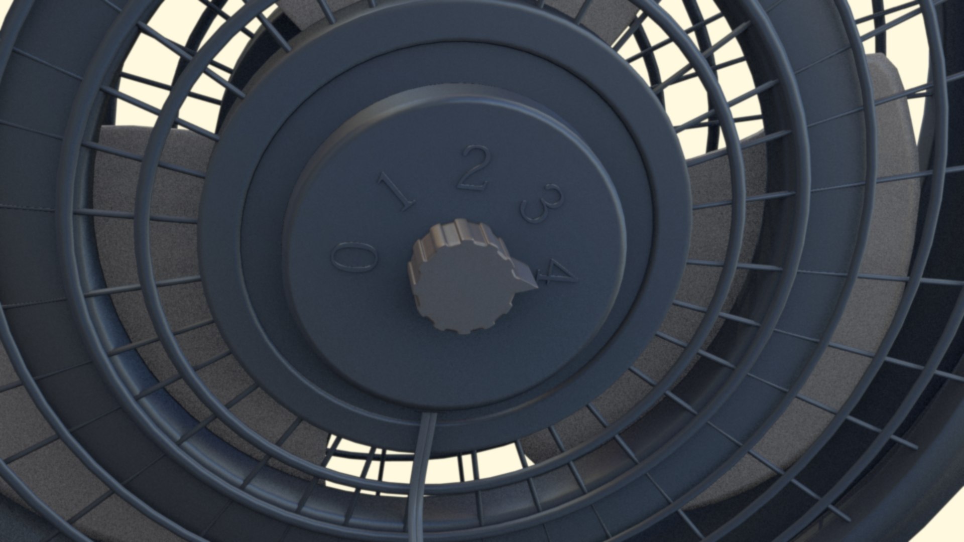 3d obj generic table fan rig