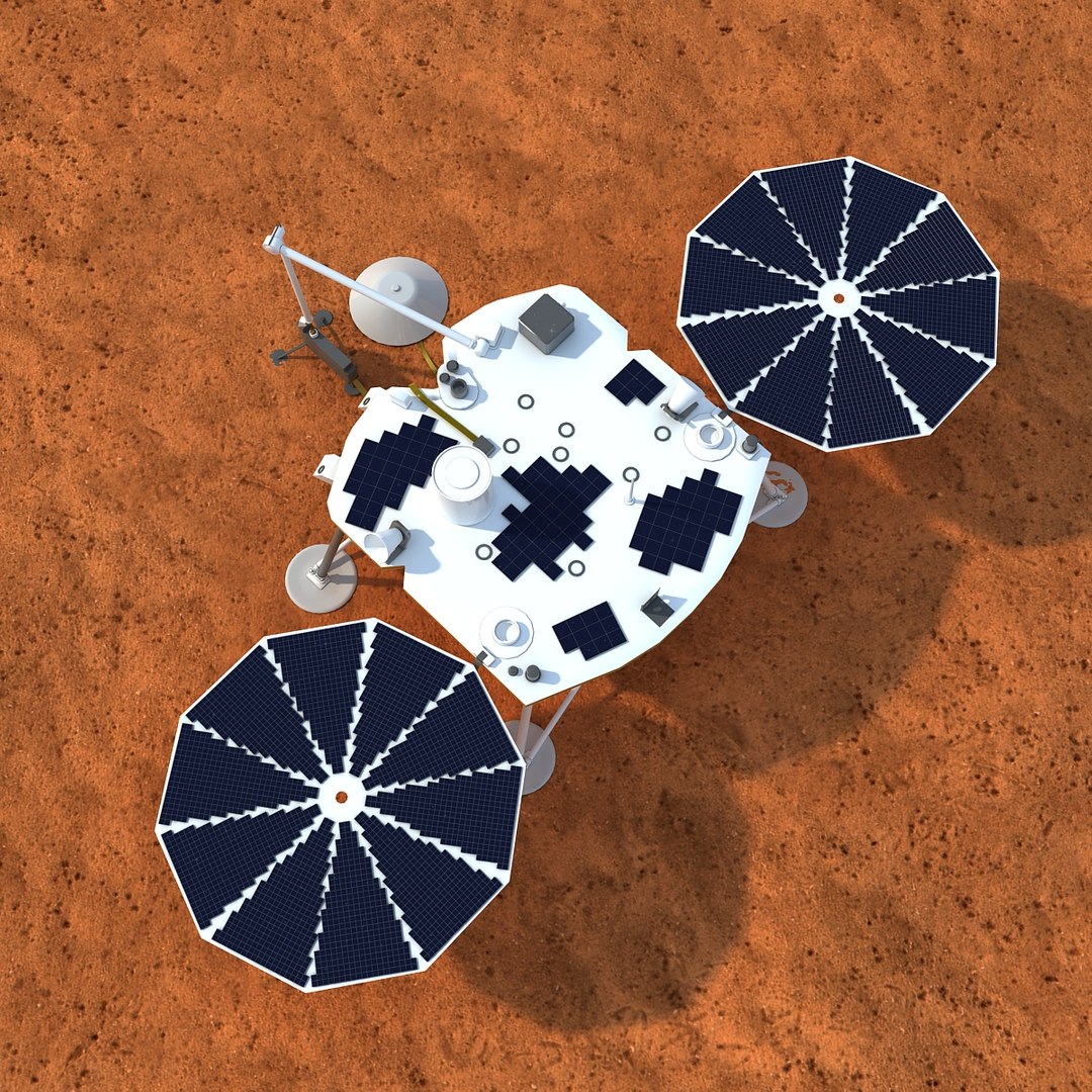 3d Model Insight Lander Mars
