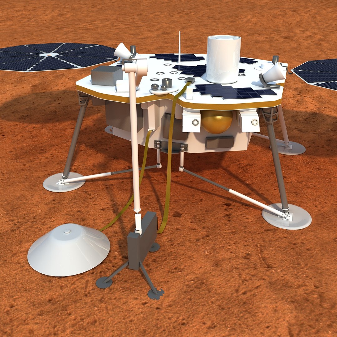 3d Model Insight Lander Mars