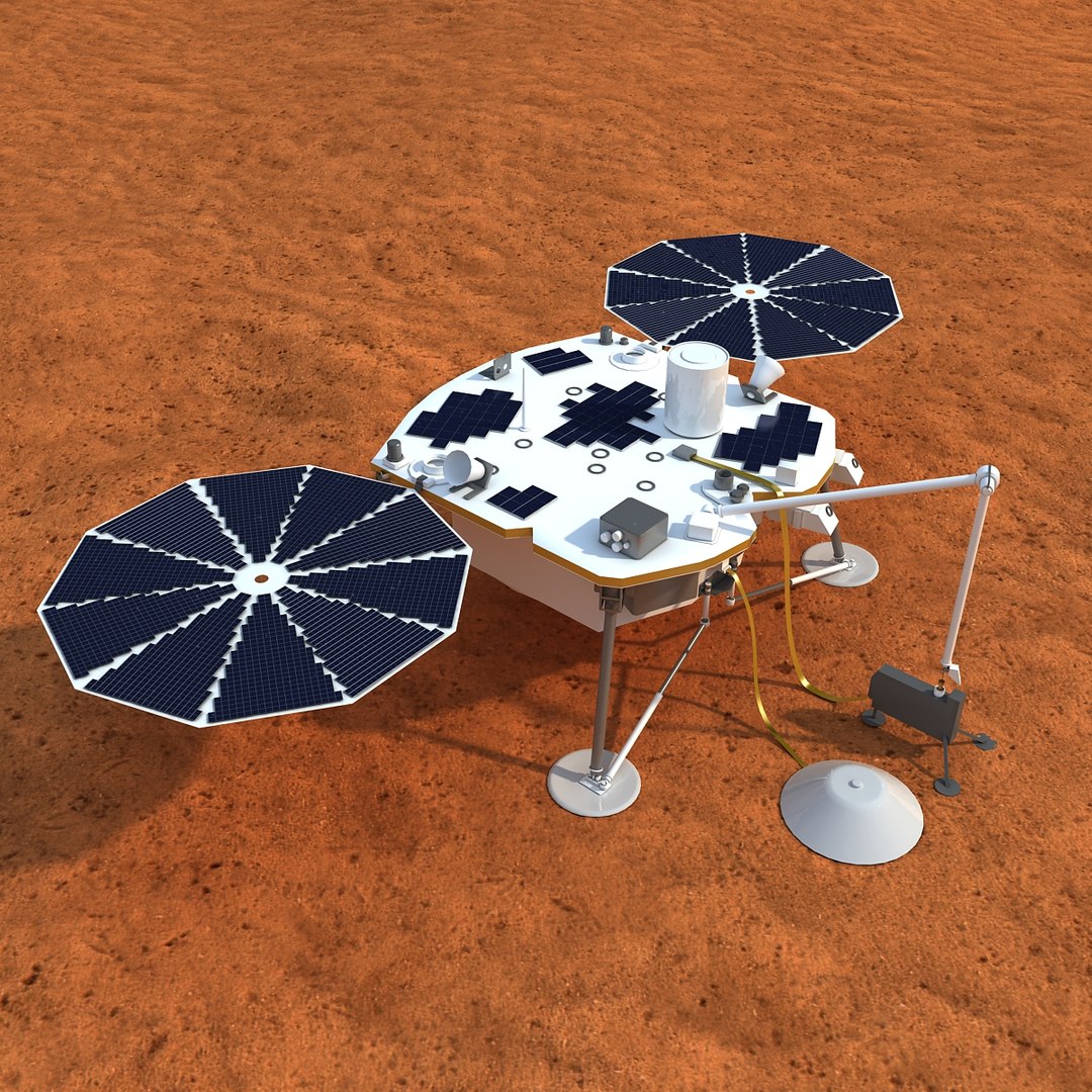 3d Model Insight Lander Mars