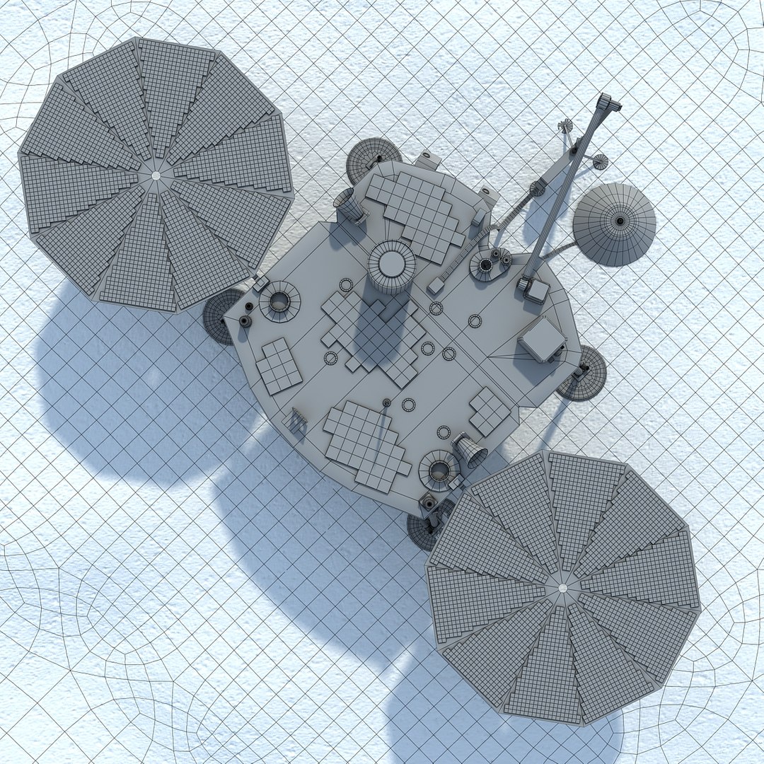 3d Model Insight Lander Mars