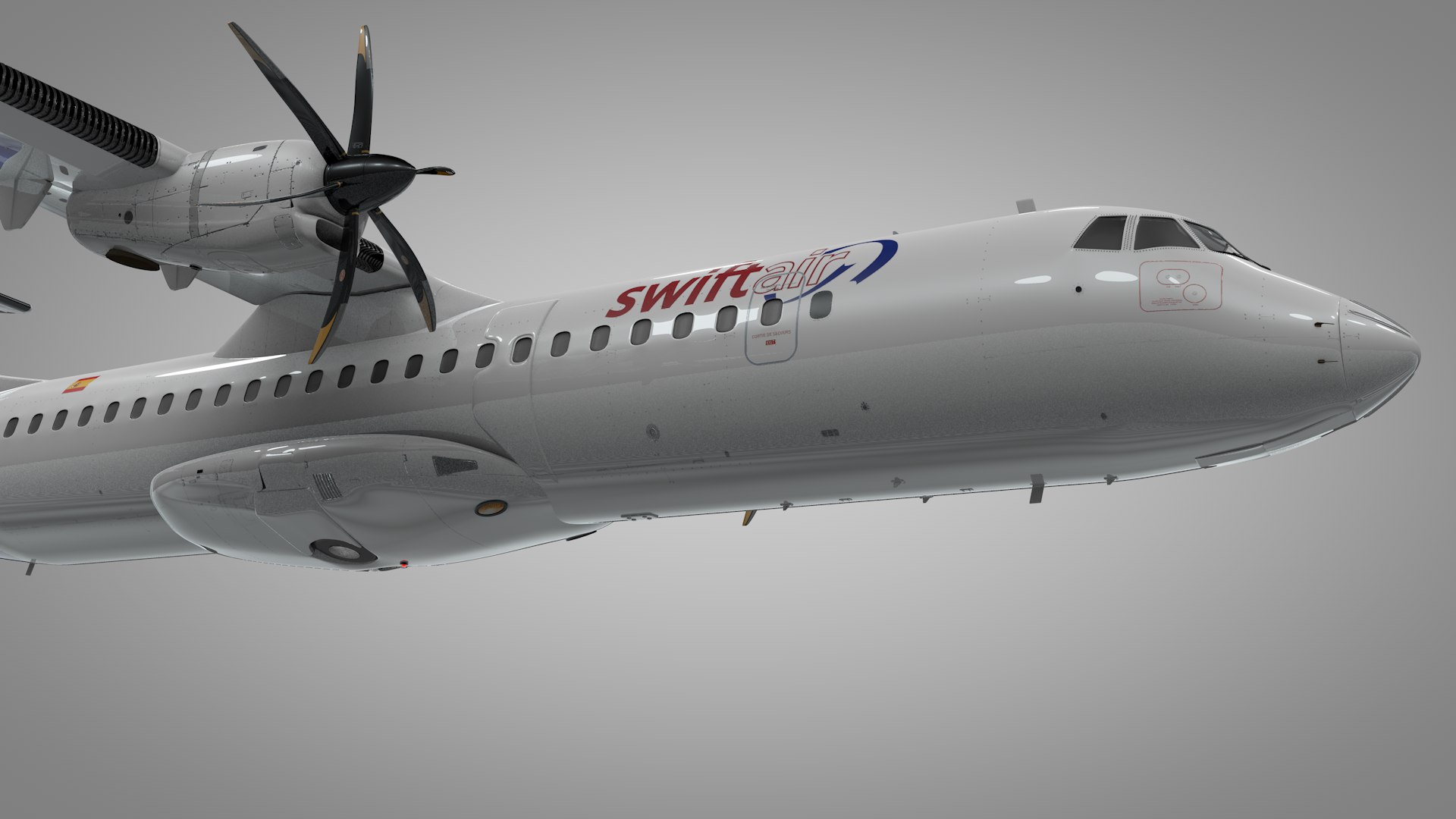 ATR 72 SWIFTAIR L1810 3D model - TurboSquid 1963559