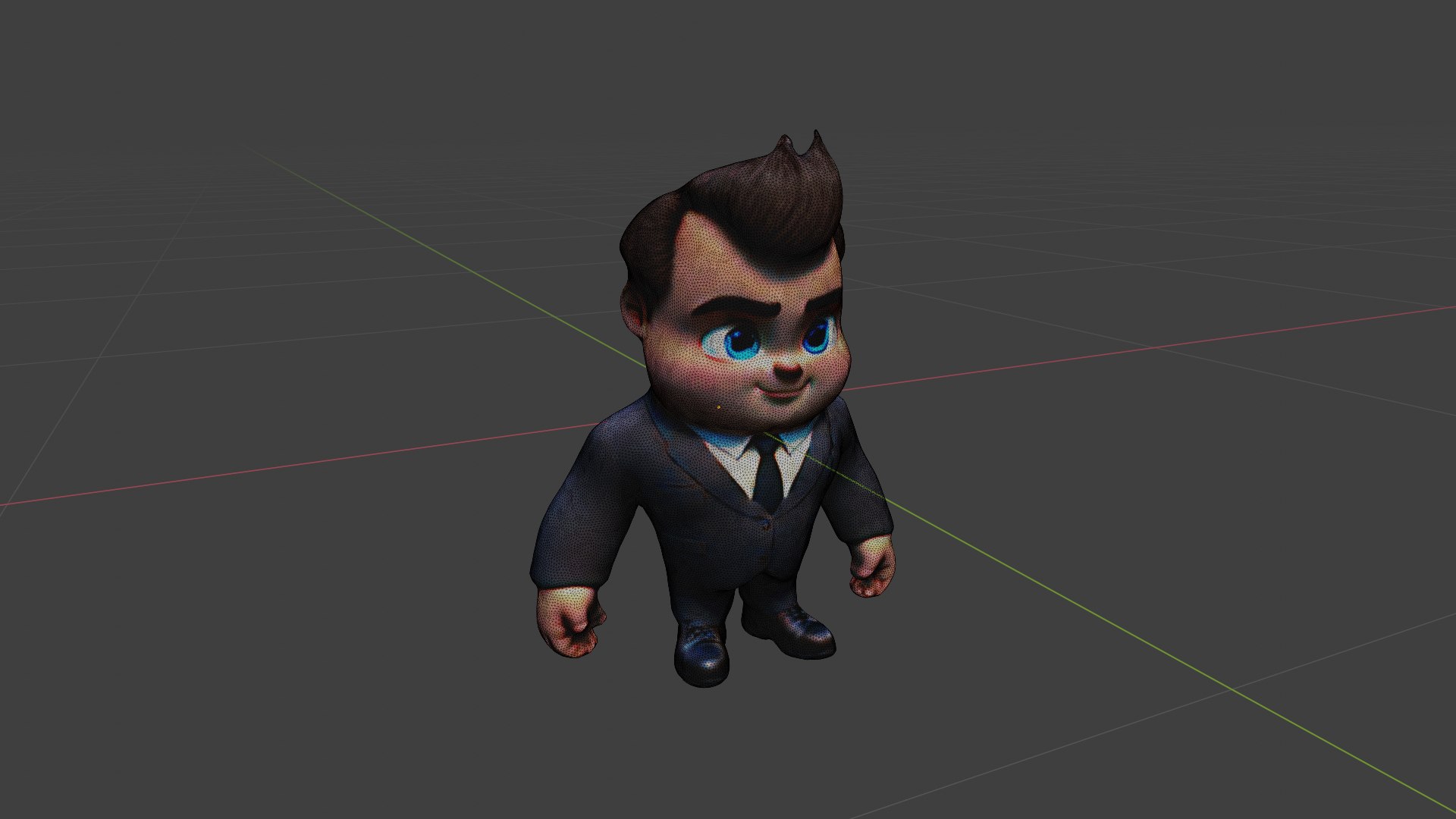 Cartoon Boss Boy 3D model - TurboSquid 2134268