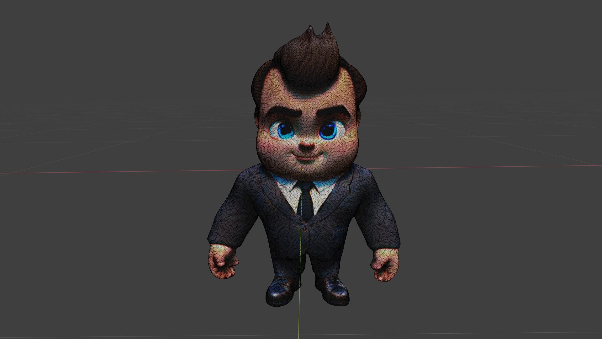 Cartoon Boss Boy 3D model - TurboSquid 2134268