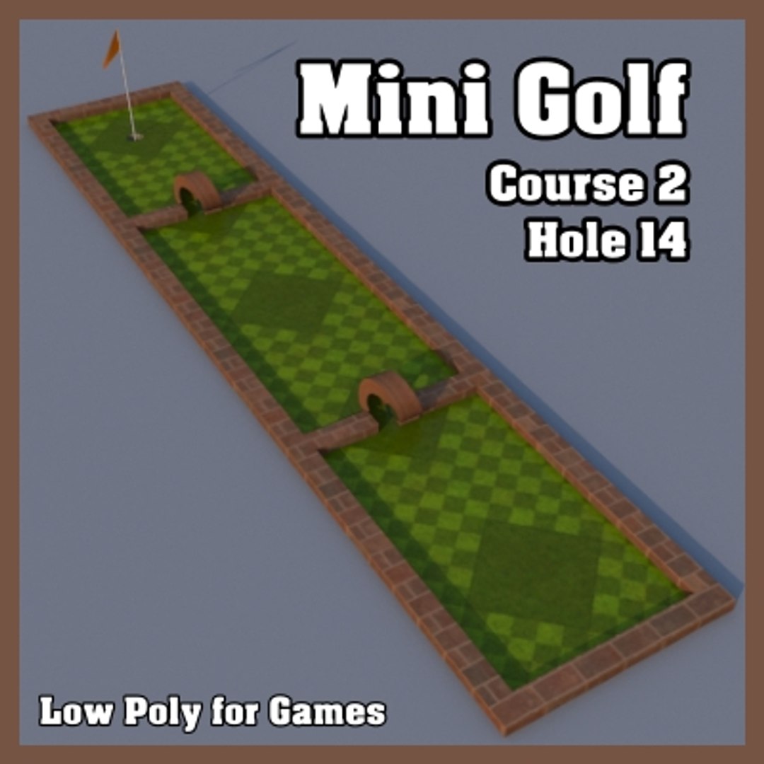 3d Mini Golf Hole Model