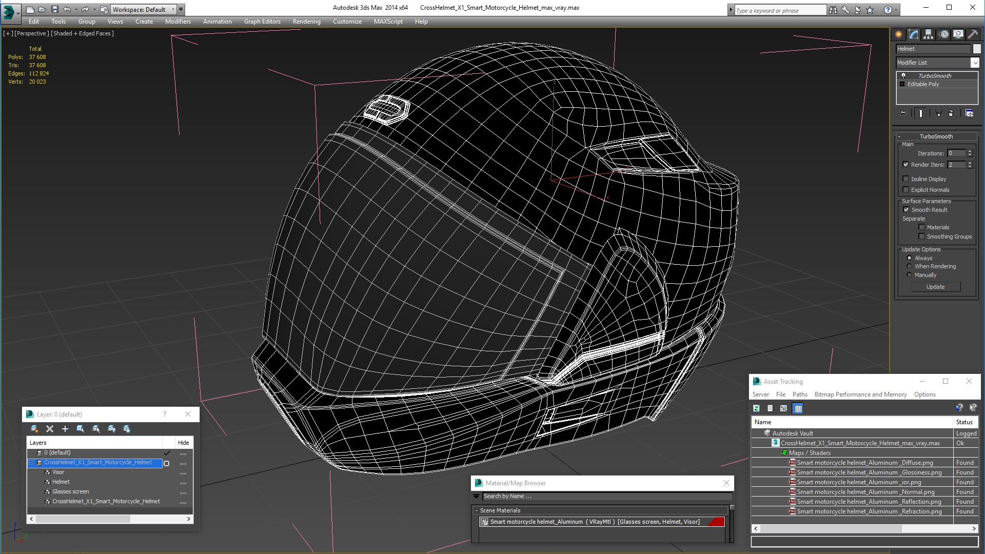3D CrossHelmet X1 Smart Motorcycle Helmet model - TurboSquid 1723629