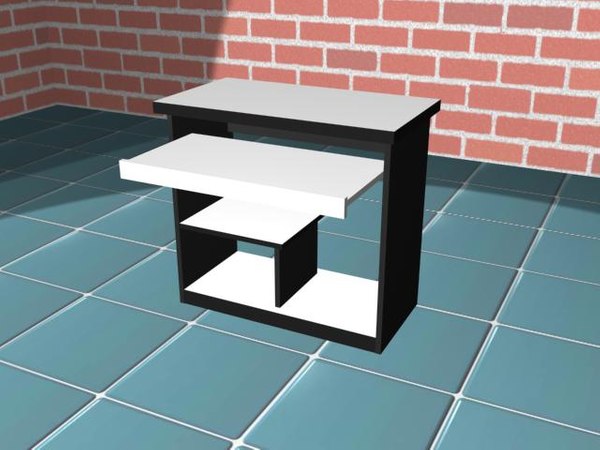 computer table 3d model