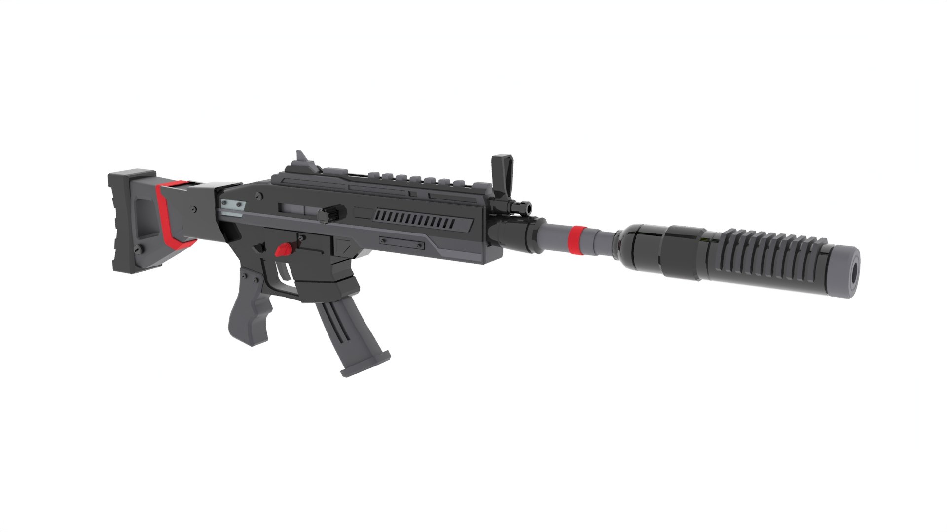 SMG 4 Gun Weapon 3D Model - TurboSquid 2273572