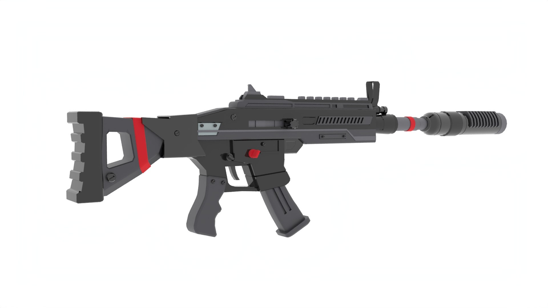 SMG 4 Gun Weapon 3D Model - TurboSquid 2273572