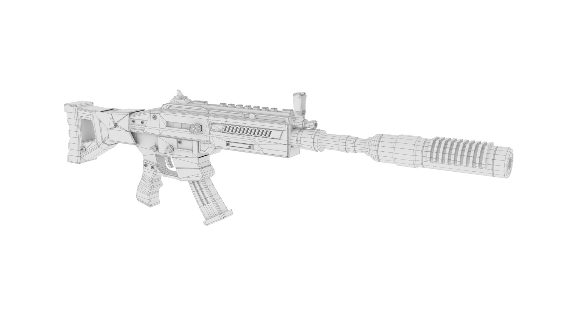 SMG 4 Gun Weapon 3D Model - TurboSquid 2273572