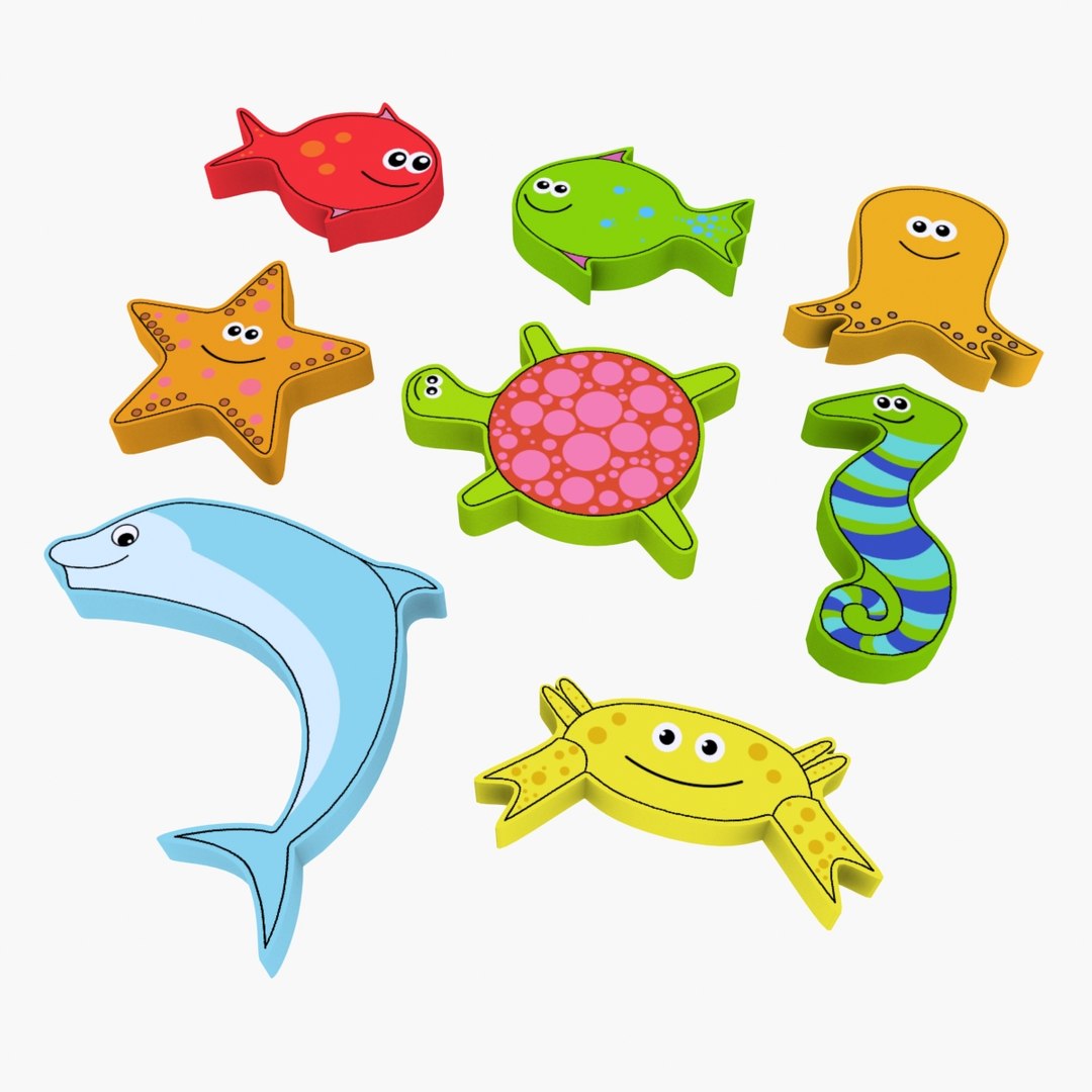 3d Sea Creature Magnet Toy