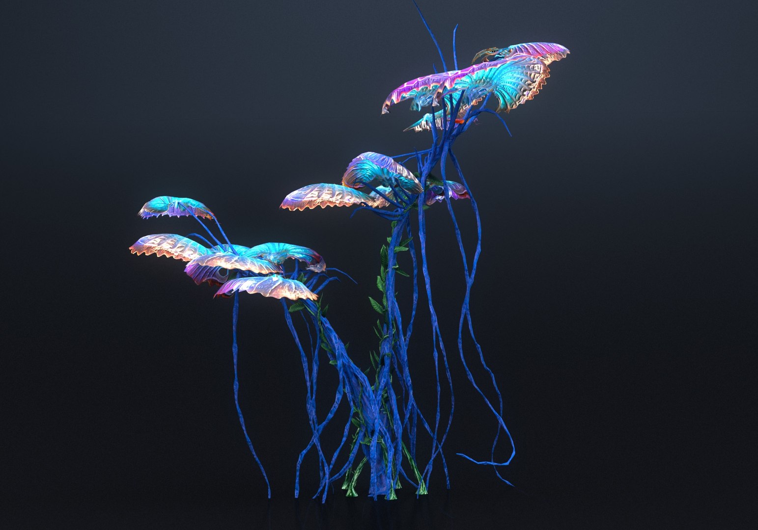 3D Alien Plants Animated Pack 6 - TurboSquid 2176421