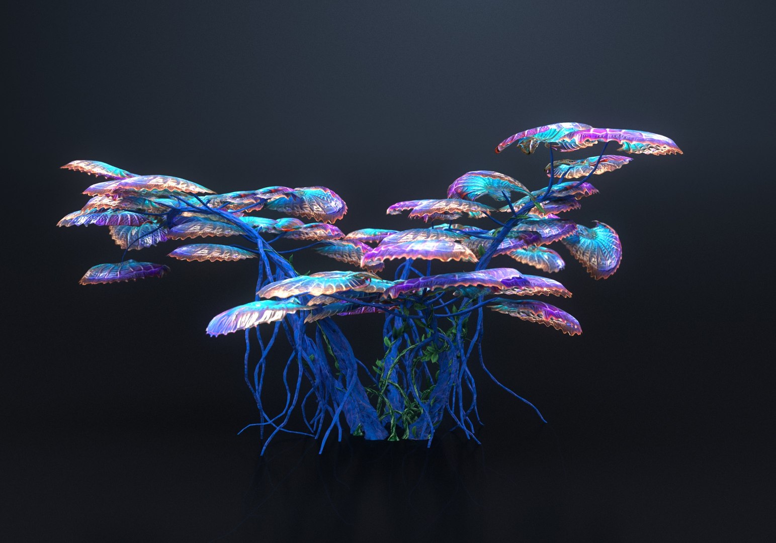 3D Alien Plants Animated Pack 6 - TurboSquid 2176421