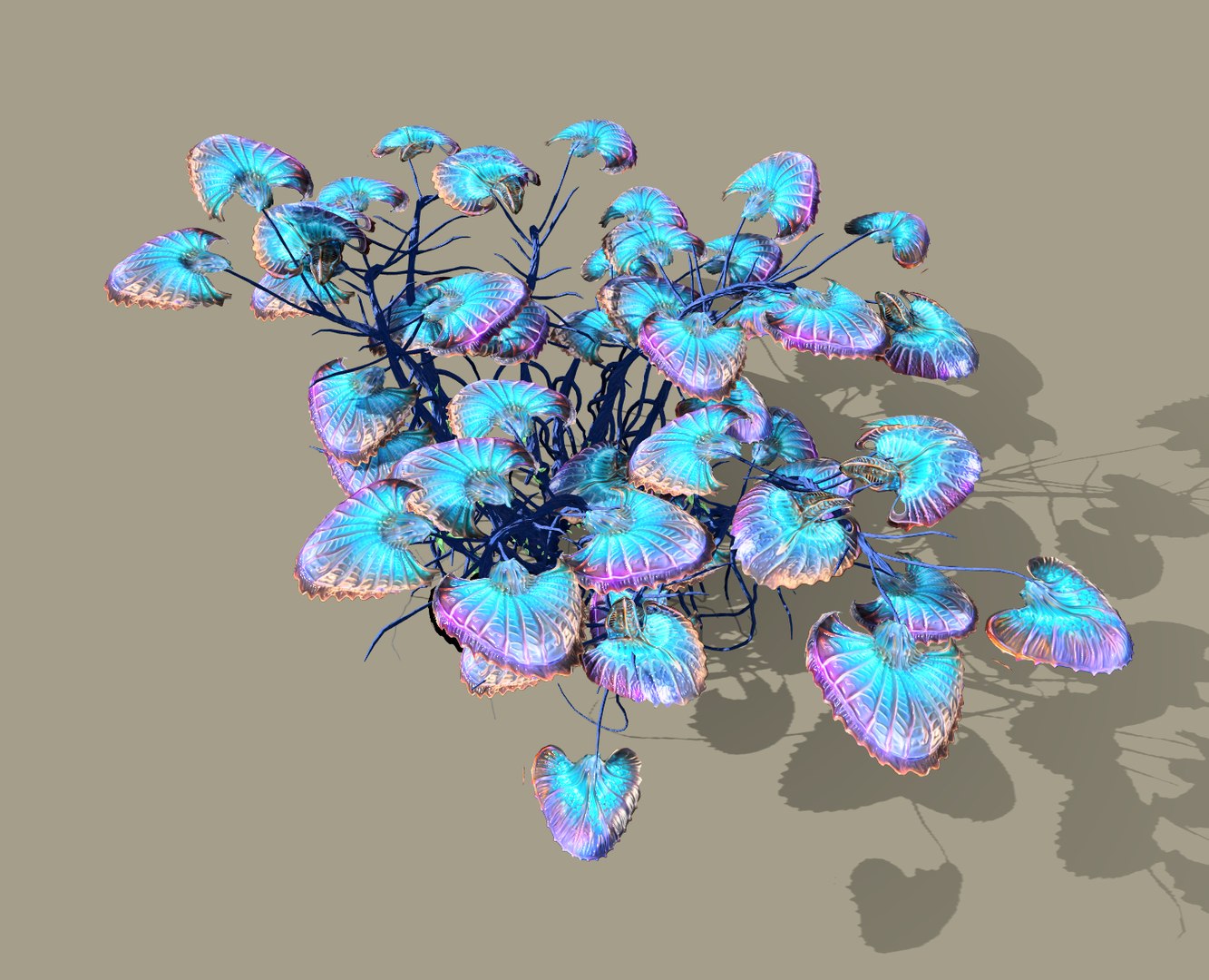 3D Alien Plants Animated Pack 6 - TurboSquid 2176421