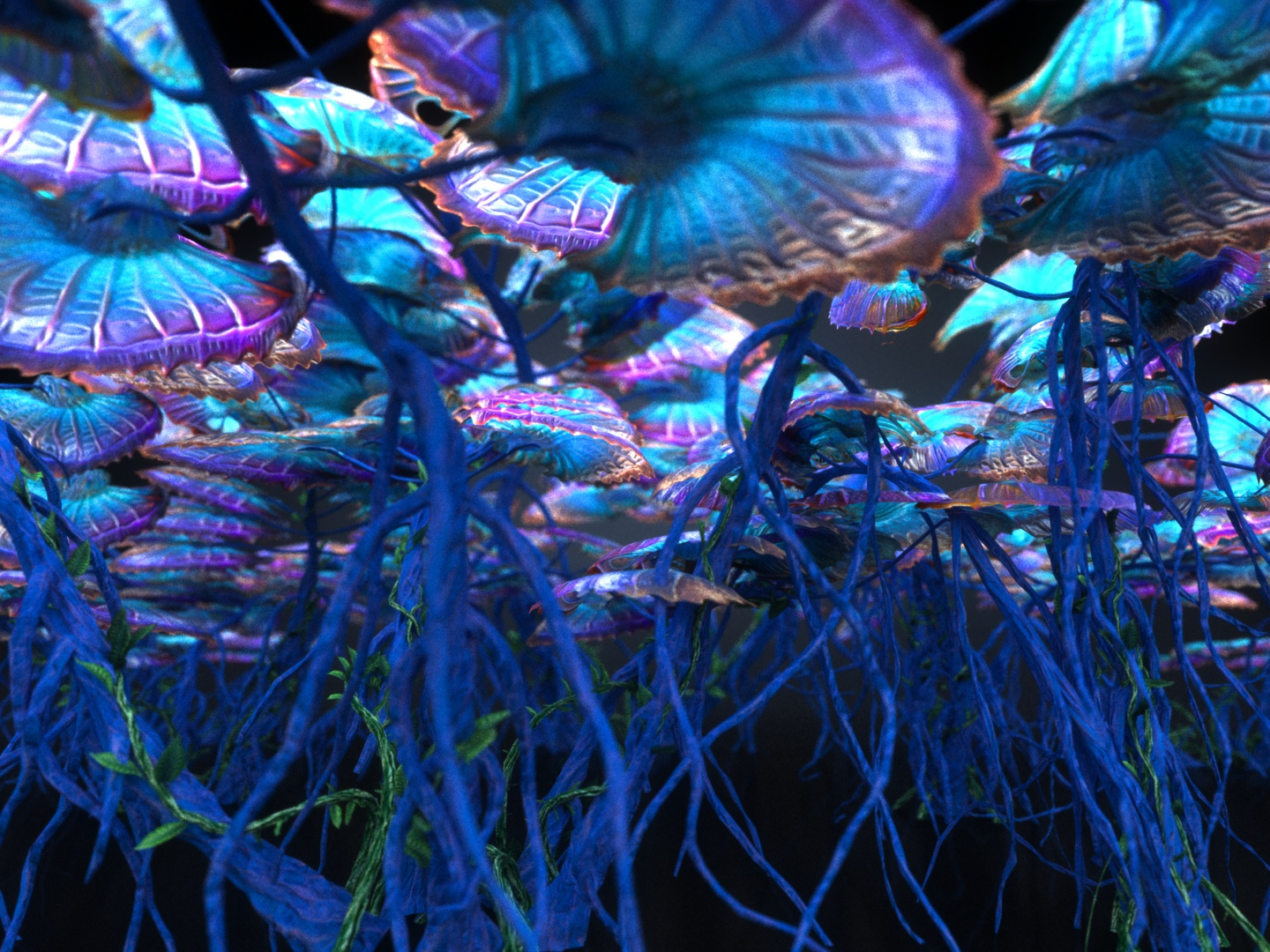 3D Alien Plants Animated Pack 6 - TurboSquid 2176421